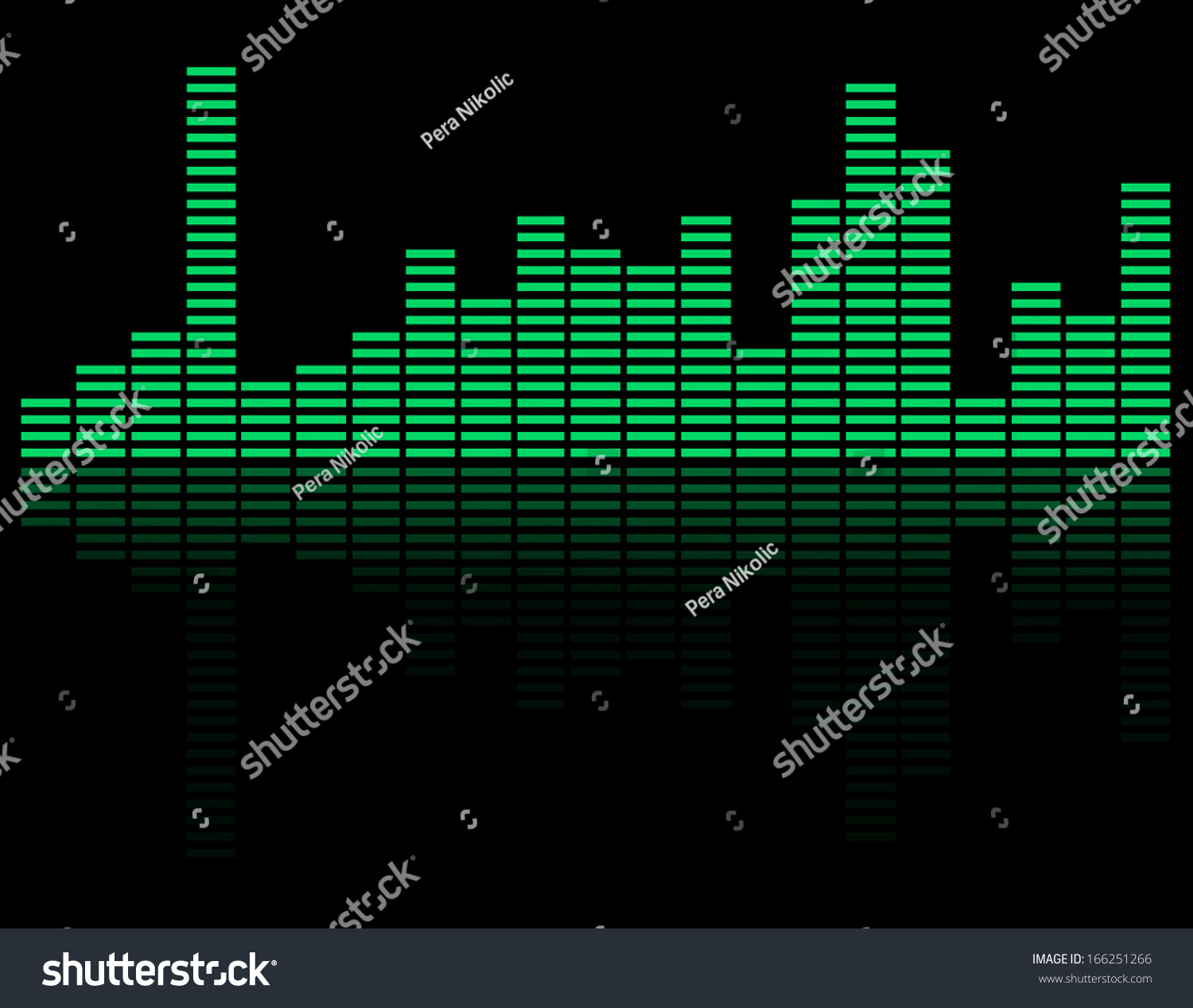 Vektor Stok Abstract Music Inspired Graphic Equalizer Background (Tanpa ...
