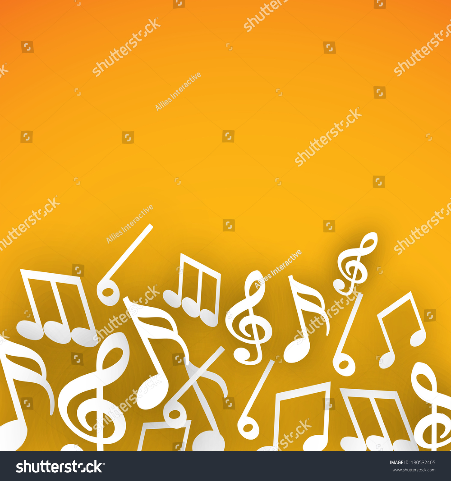 Abstract Musical Notes Background Stock Vector (Royalty Free) 130532405