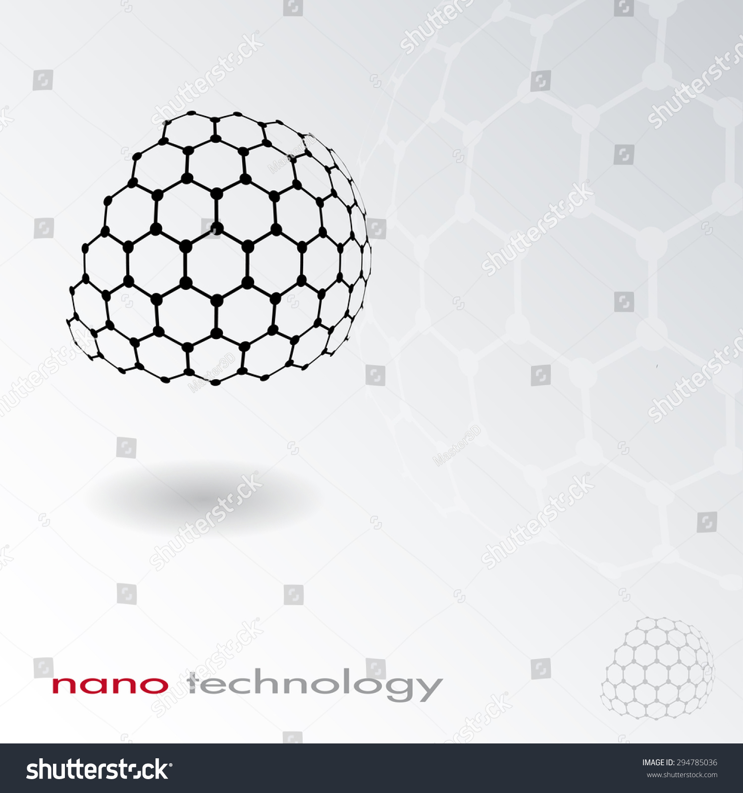 Abstract Nano Structure Vector Background Science Stock Vector (Royalty ...
