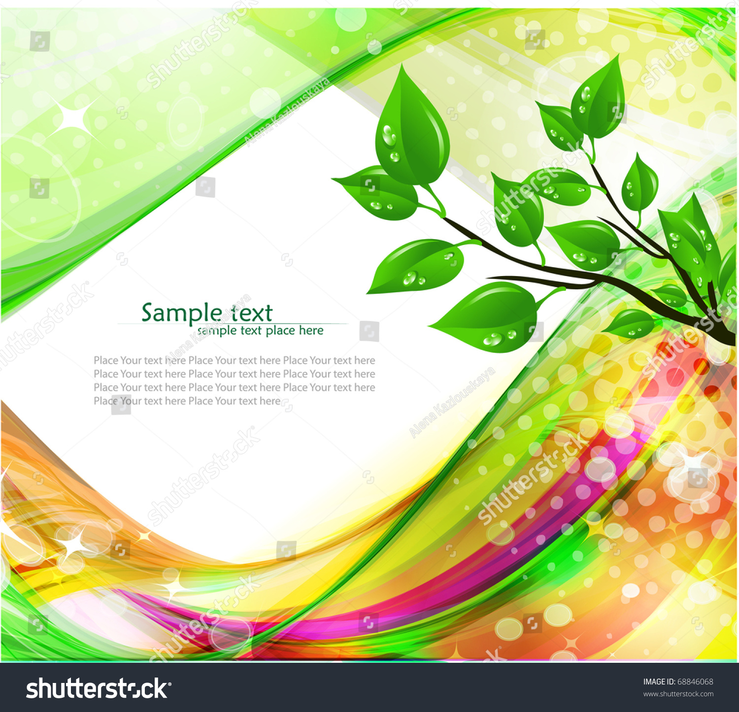 Abstract Nature Background Stock Vector (Royalty Free) 68846068