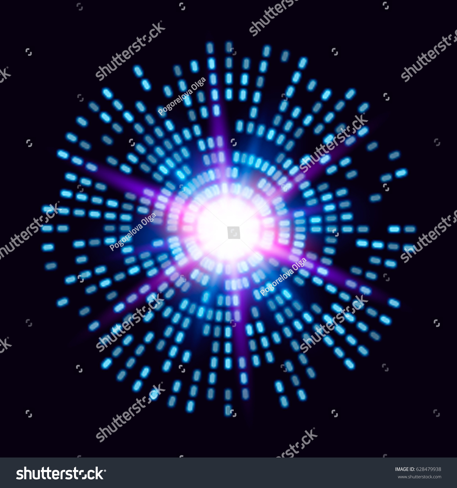 Abstract Neon Explosion Vector Illustration Stock Vector (Royalty Free ...