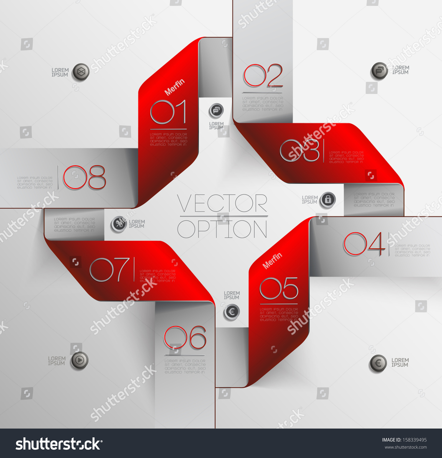 Abstract Number Line Background Sample Choice Stock Vector (Royalty ...