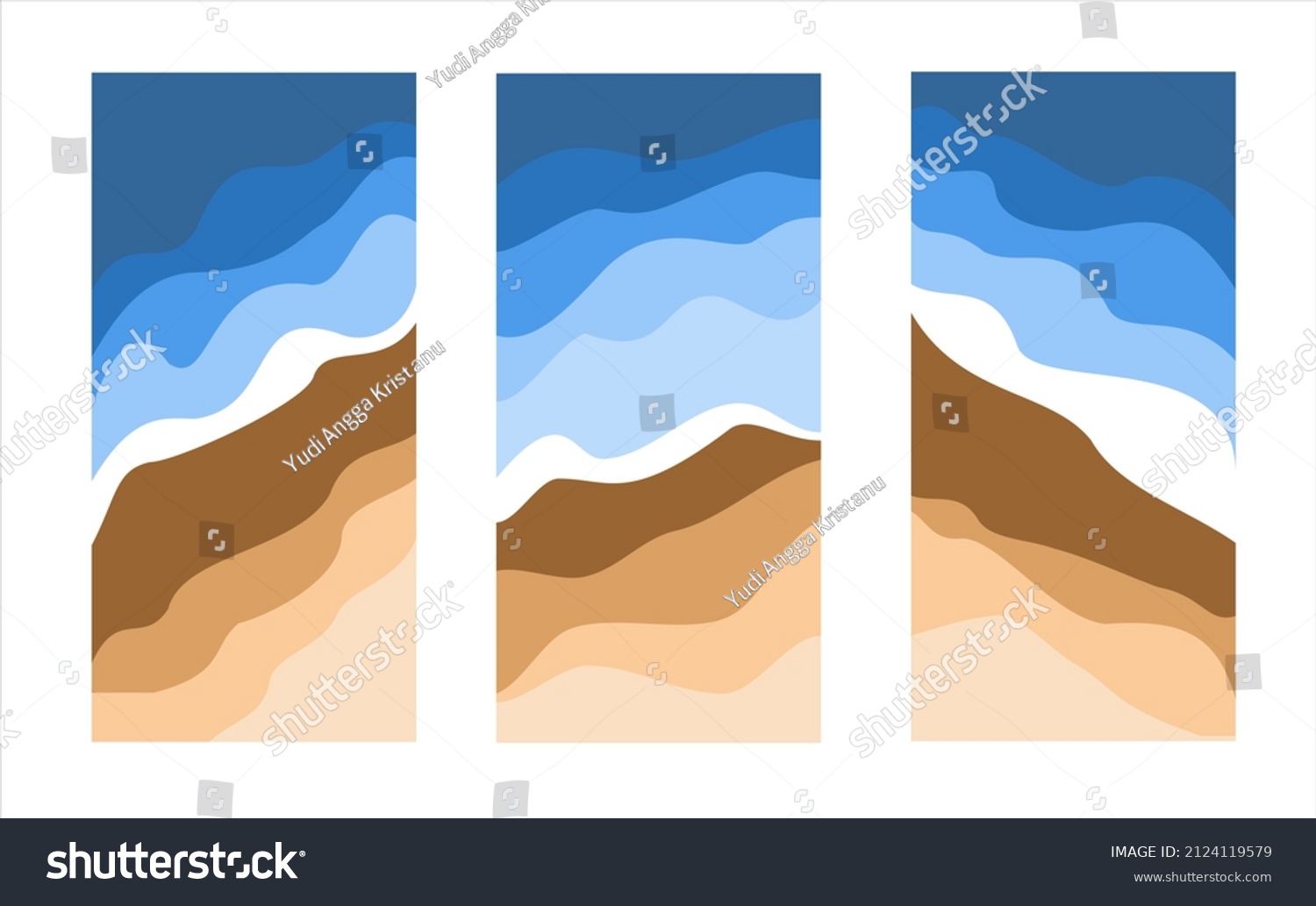 Abstract Ocean Wallpaper Background Stock Vector (Royalty Free ...