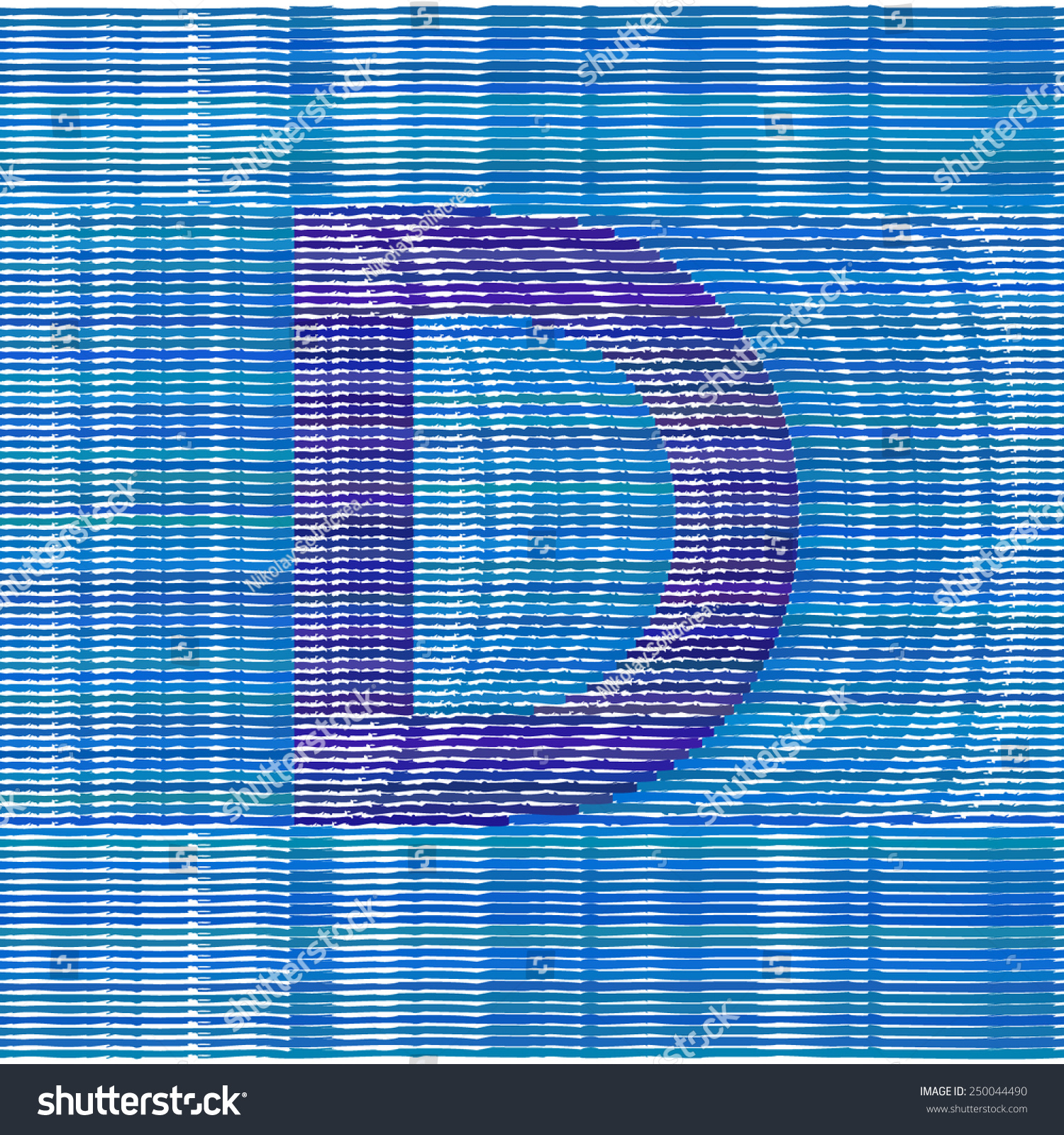 Abstract Optical Illusion Vector Font Letter Stock Vector (Royalty Free ...