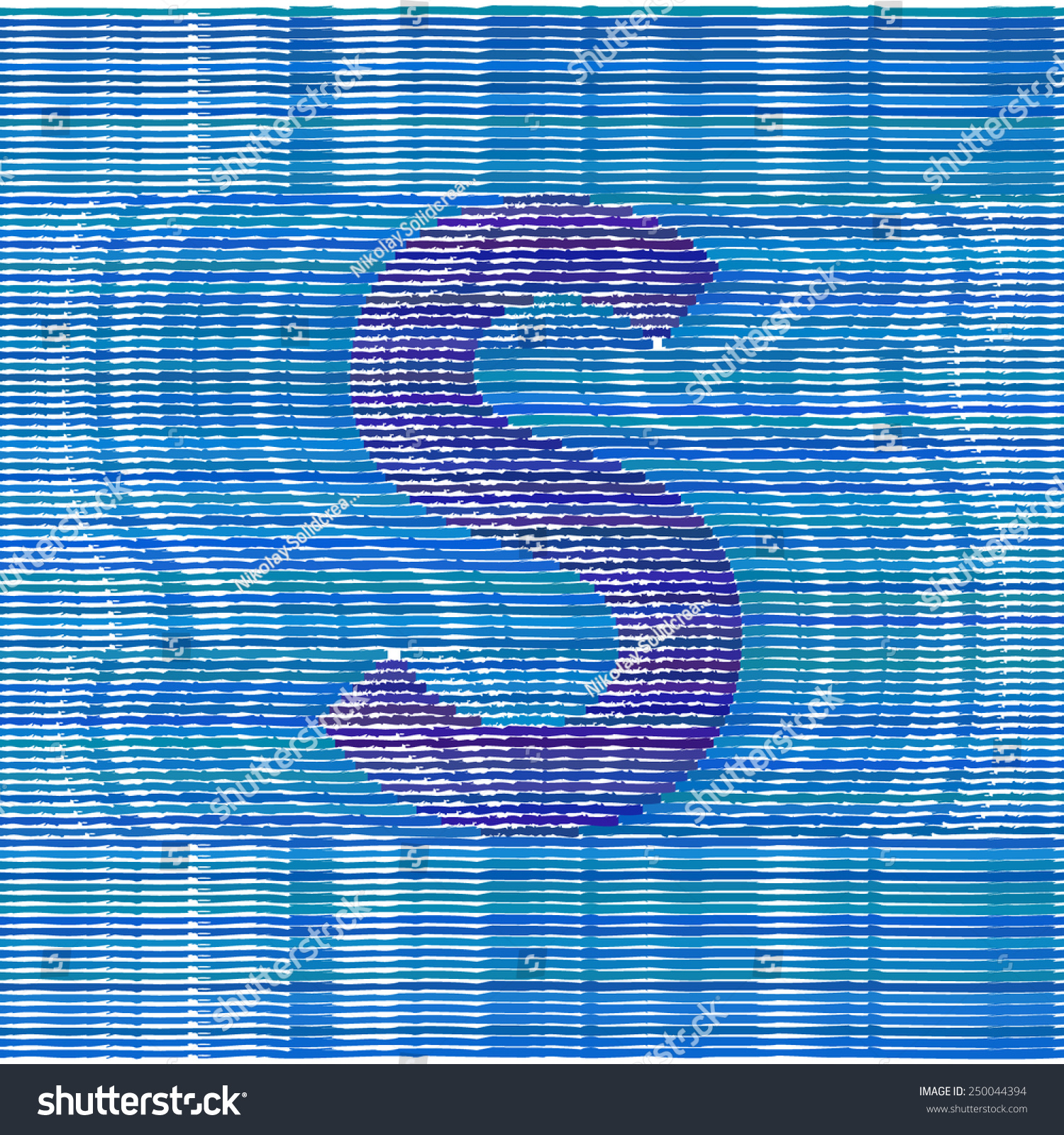 Abstract Optical Illusion Vector Font Letter Stock Vector (Royalty Free ...
