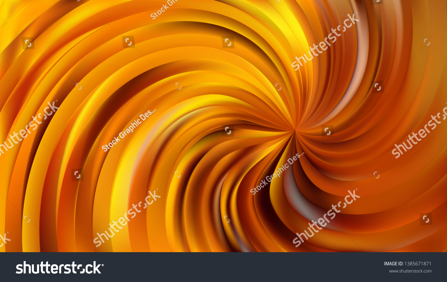 Abstract Orange Swirl Background Vector Illustration Stock Vector ...