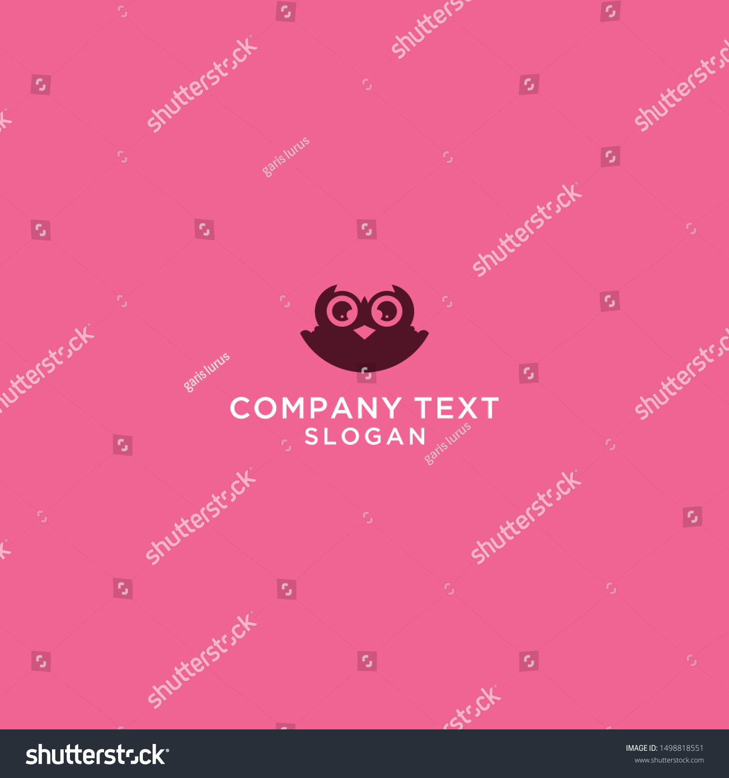 Abstract Owl Logo Design Vector Stock Vector (Royalty Free) 1498818551