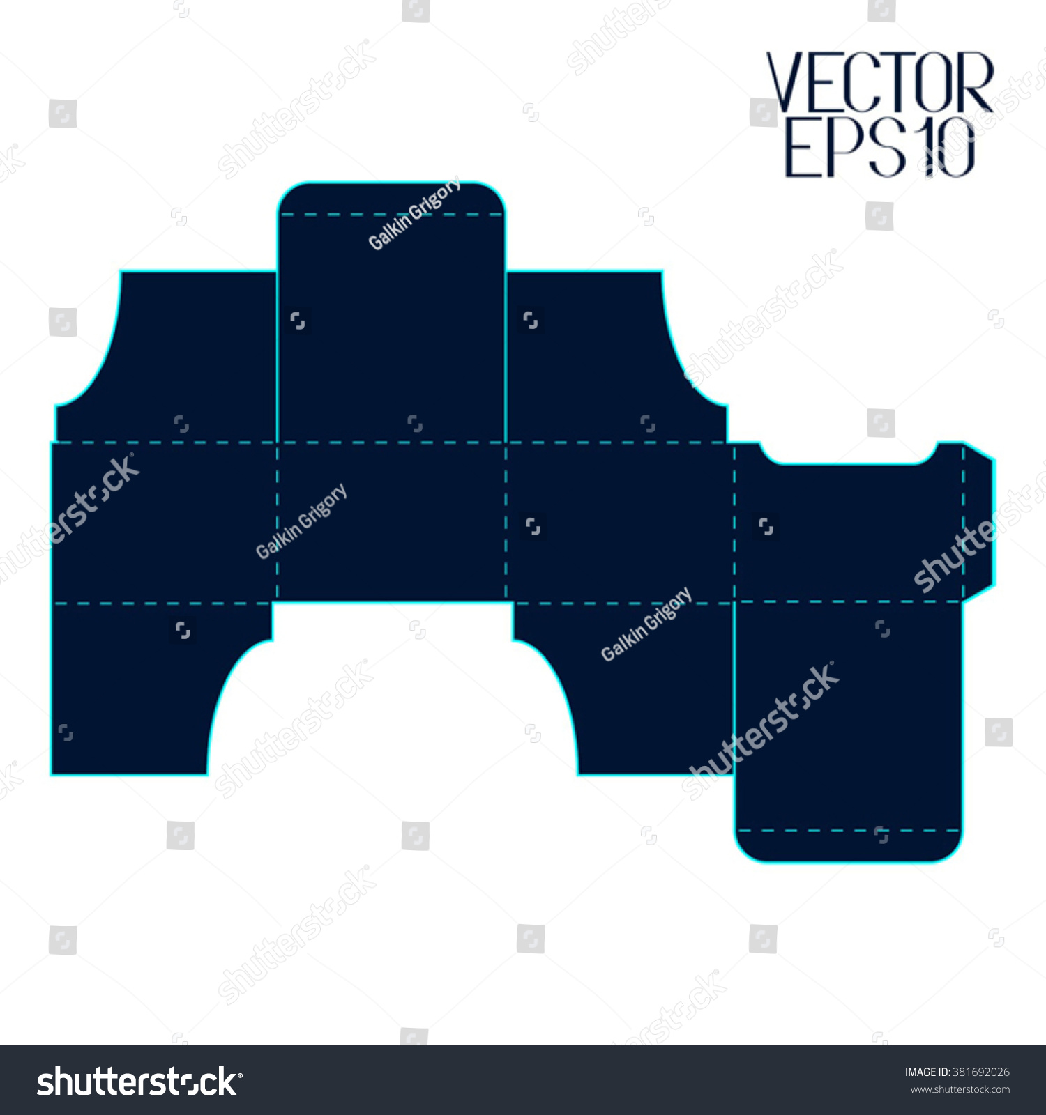 Abstract Packaging Box Cover Template Vector Stock Vector (Royalty Free ...