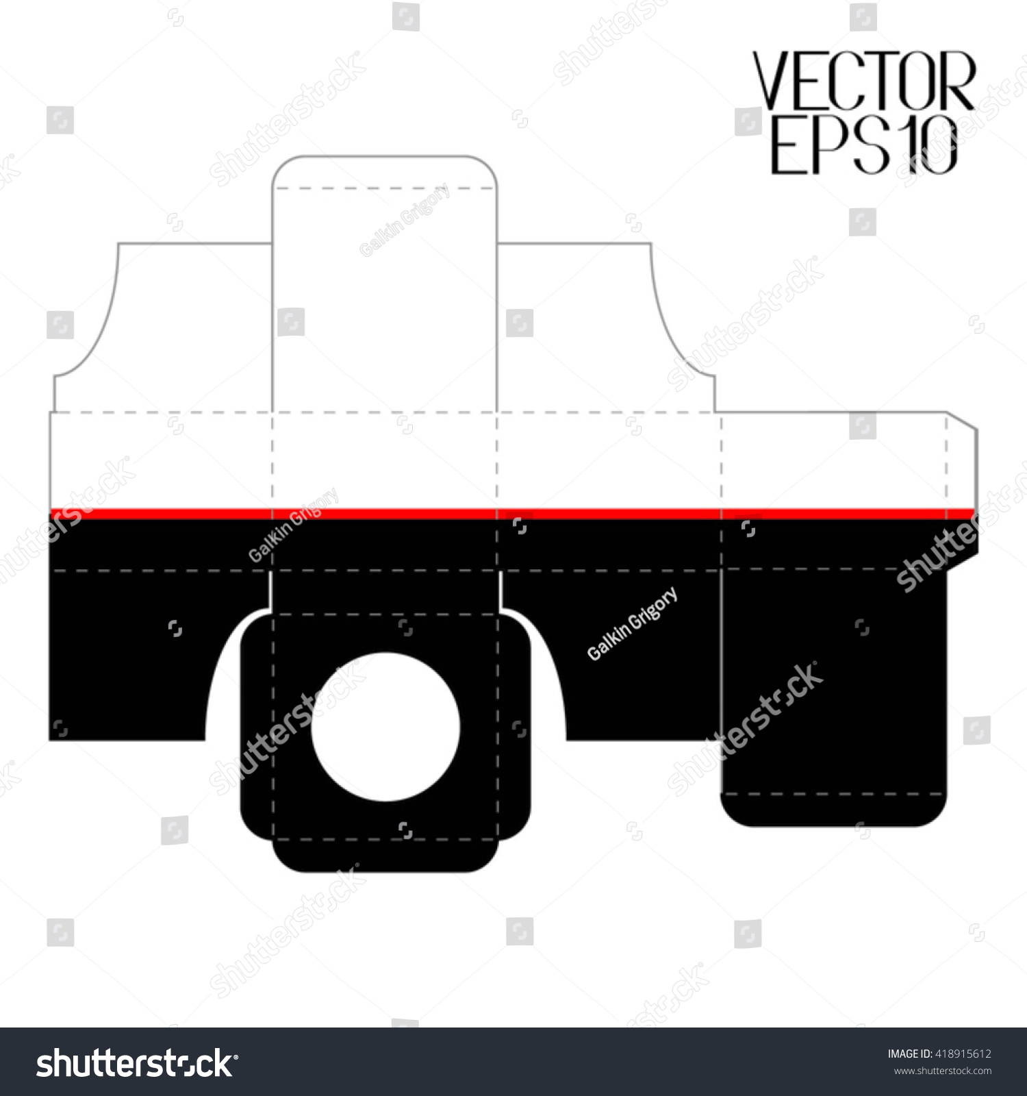 Abstract Packaging Box Cover Template Vector Stock Vector (Royalty Free ...