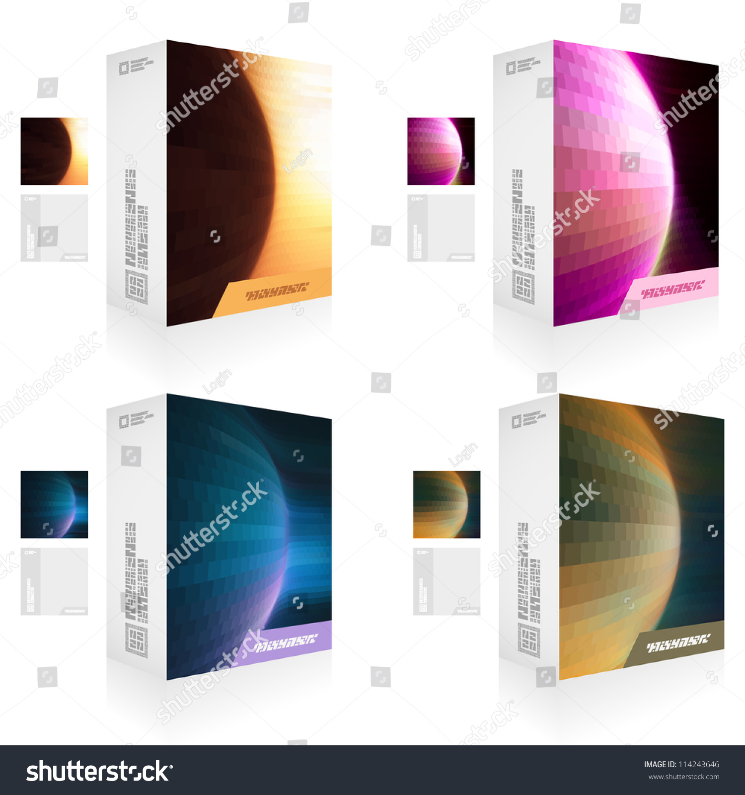 Abstract Packaging Box Vector Illustration Stock Vector (Royalty Free ...