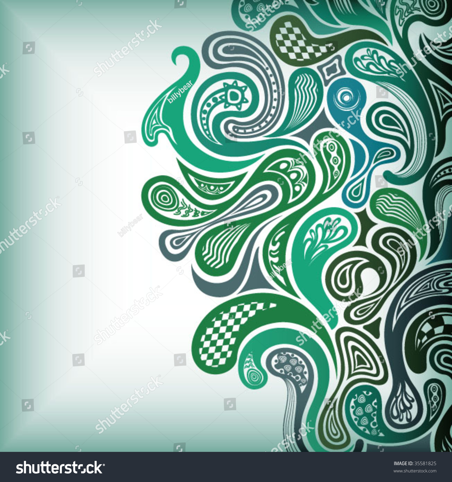 Abstract Paisley Background 2 Stock Vector (Royalty Free) 35581825 ...