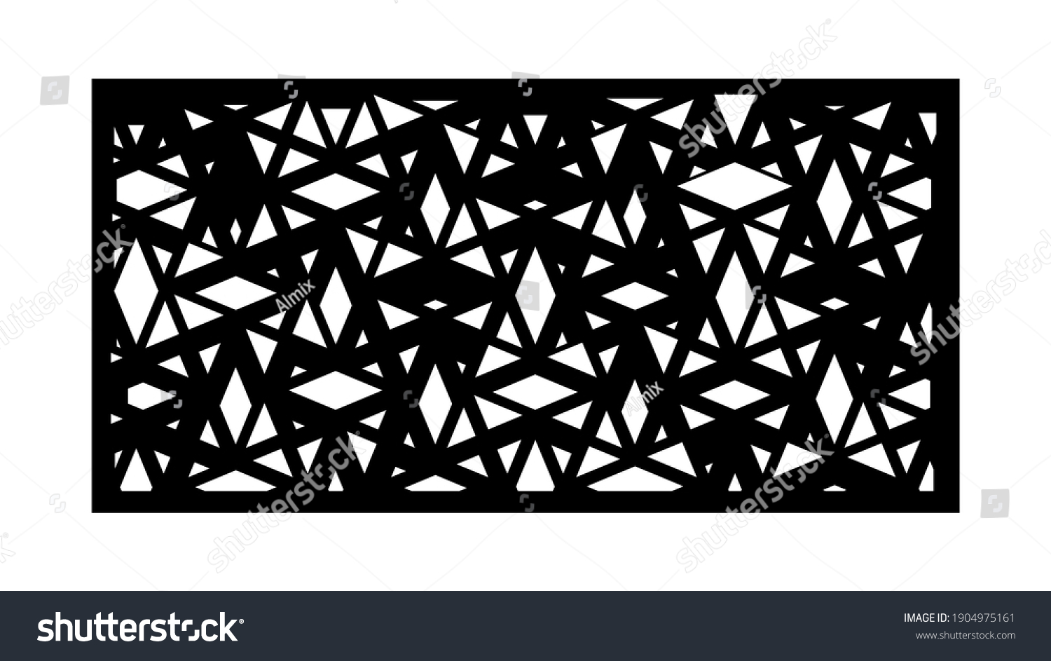 Abstract Panel Screenwall Decorative Vector Screen Stock Vector ...