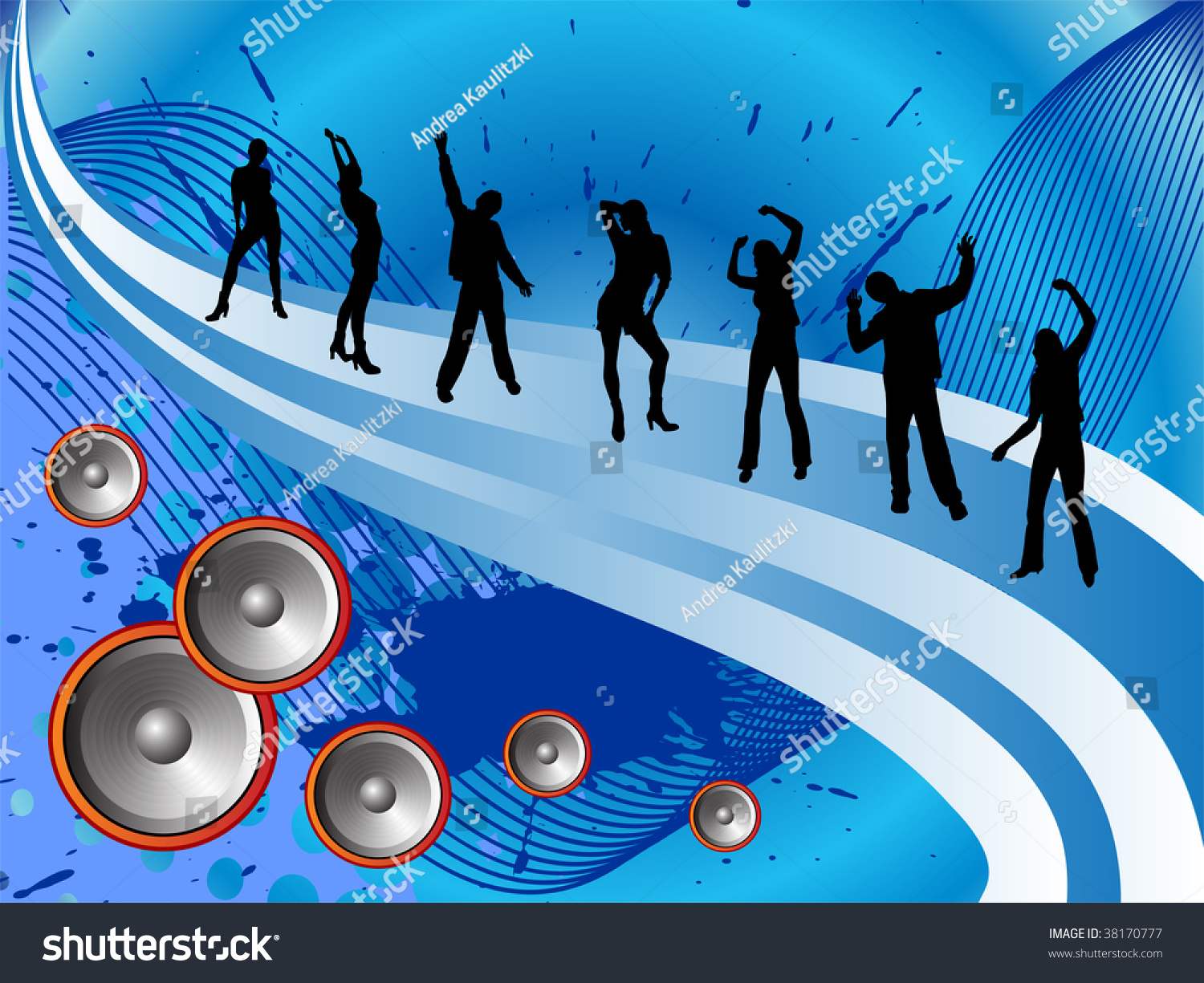 Abstract Party Background Vector Stock Vector Royalty Free 38170777