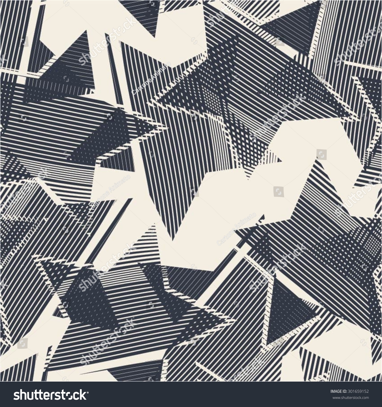 Patrón abstracto de las estrellas, curva,: vector de stock (libre de ...