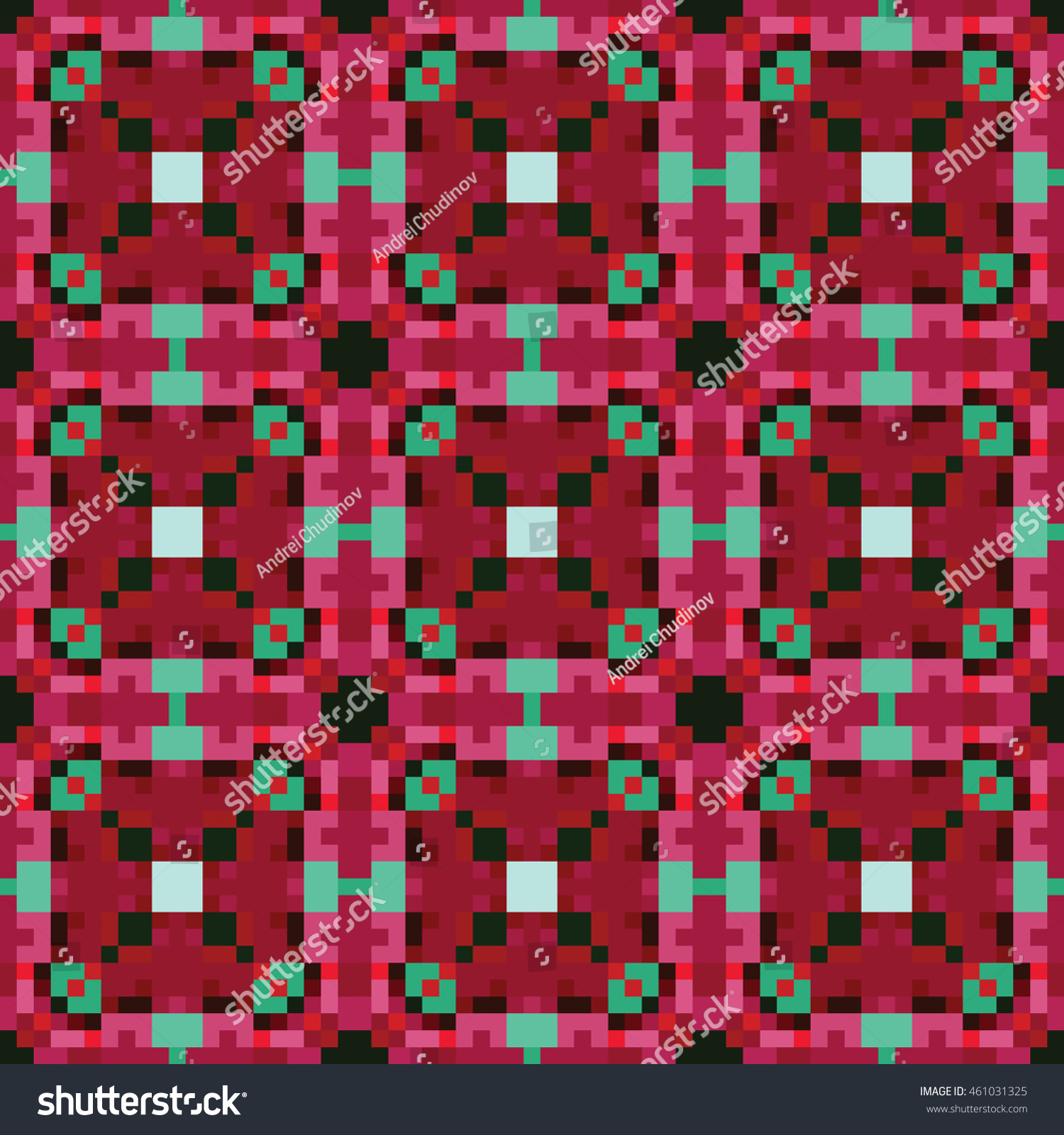 Abstract Pixel Pattern Cloth Design Wallpaper Stock Vector 461031325 ...