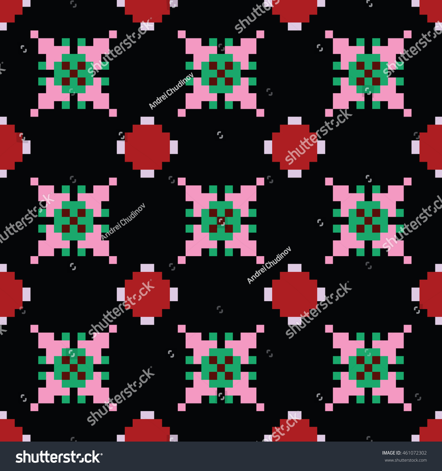 Abstract Pixel Pattern Cloth Design Wallpaper Stock Vector (Royalty ...