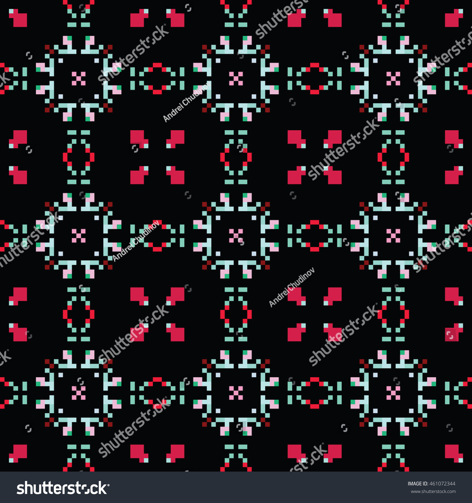 Abstract Pixel Pattern Cloth Design Wallpaper Stock Vector (Royalty ...