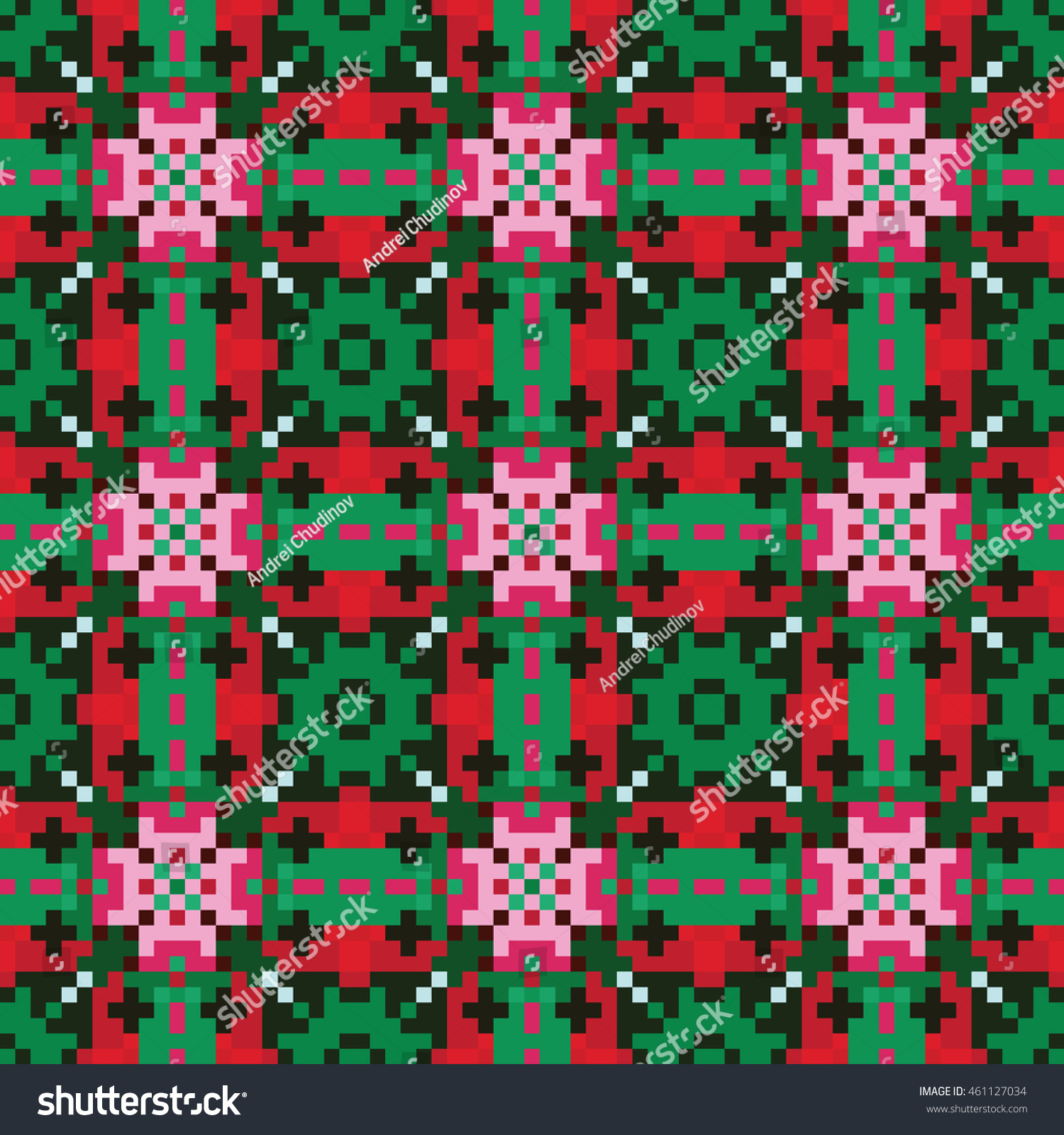 Abstract Pixel Pattern Cloth Design Wallpaper Stock Vector (Royalty ...