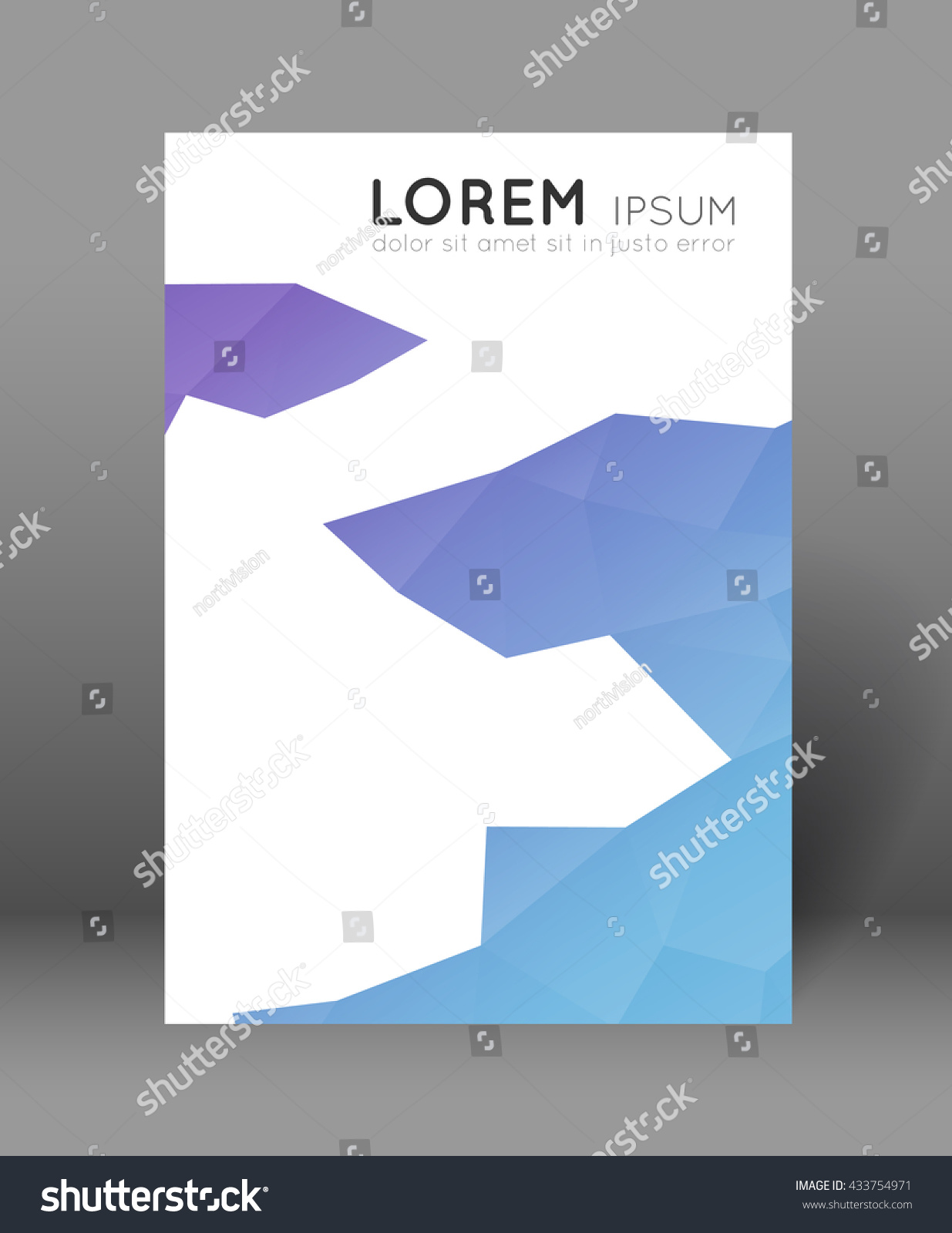 Abstract Polygon Geometric Poster Design Background Stock Vector ...