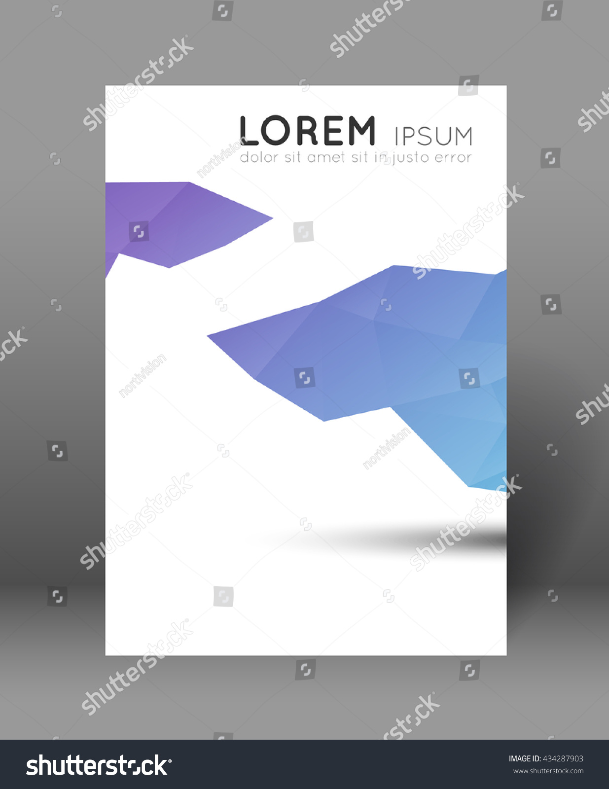 Abstract Polygon Geometric Poster Design Background Stock Vector ...
