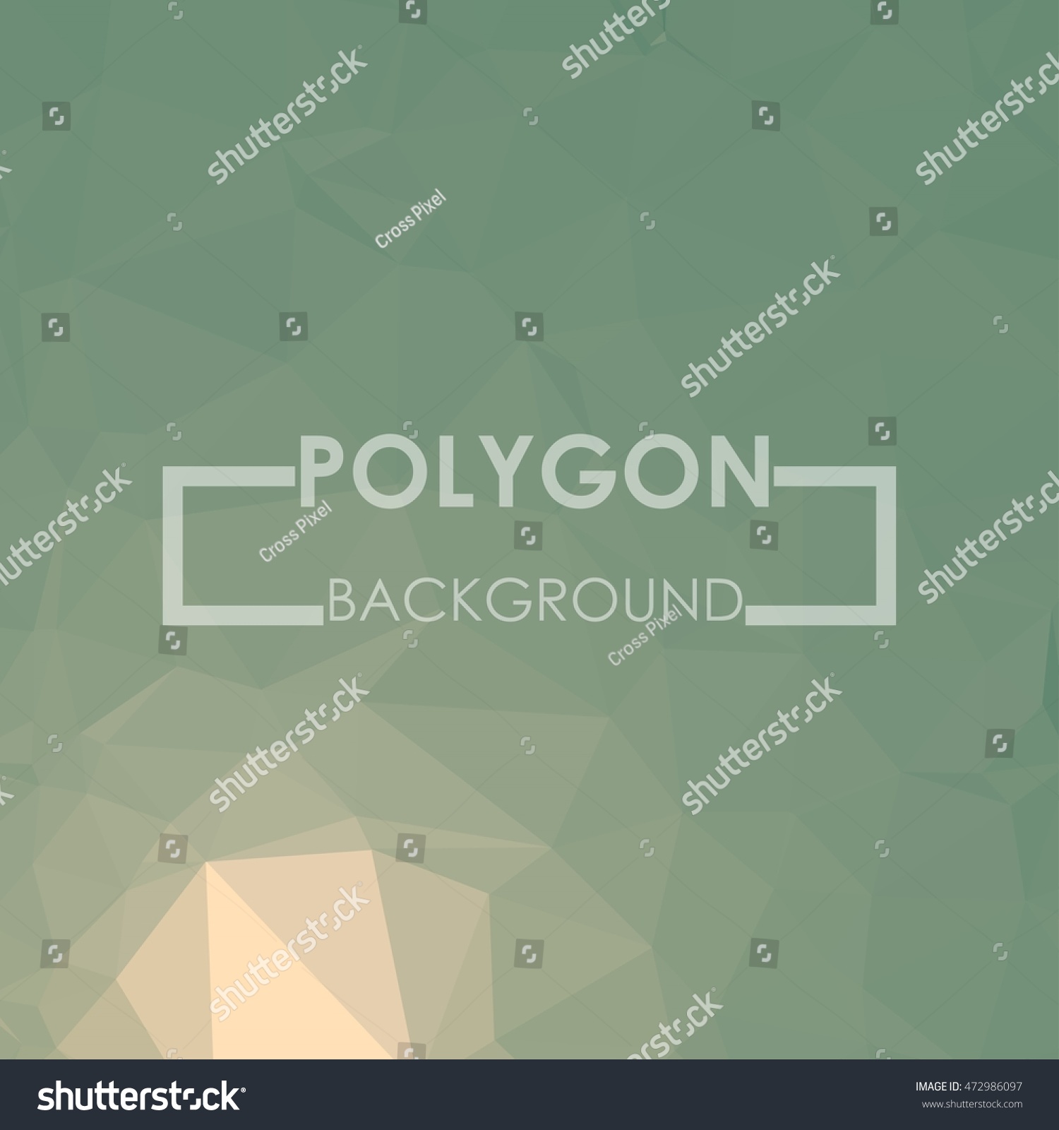 Abstract Polygonal Green Background Vector Illustration Stock Vector (Royalty Free) 472986097 ...