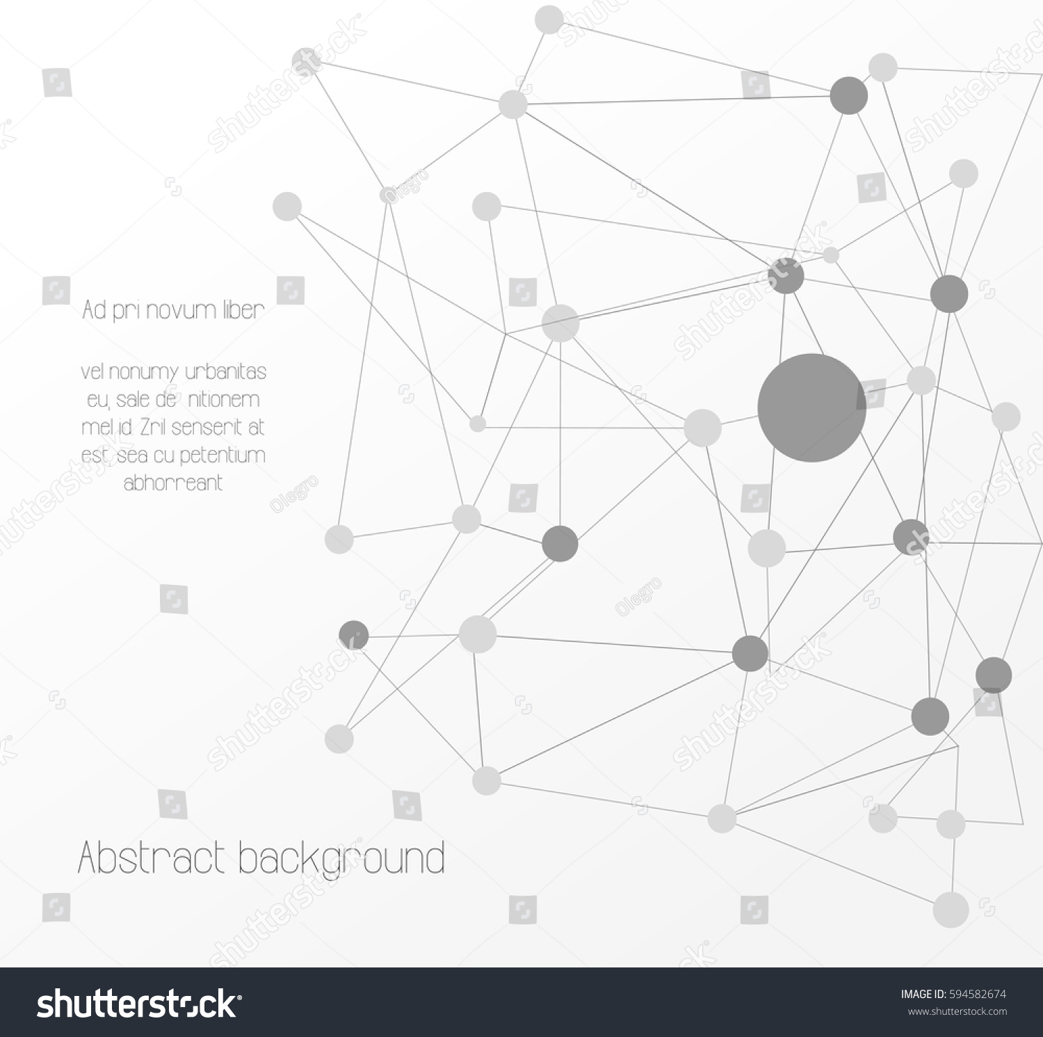 Abstract Polygonal Connecting Dots Linespolygon Vector Stock Vector Royalty Free 594582674