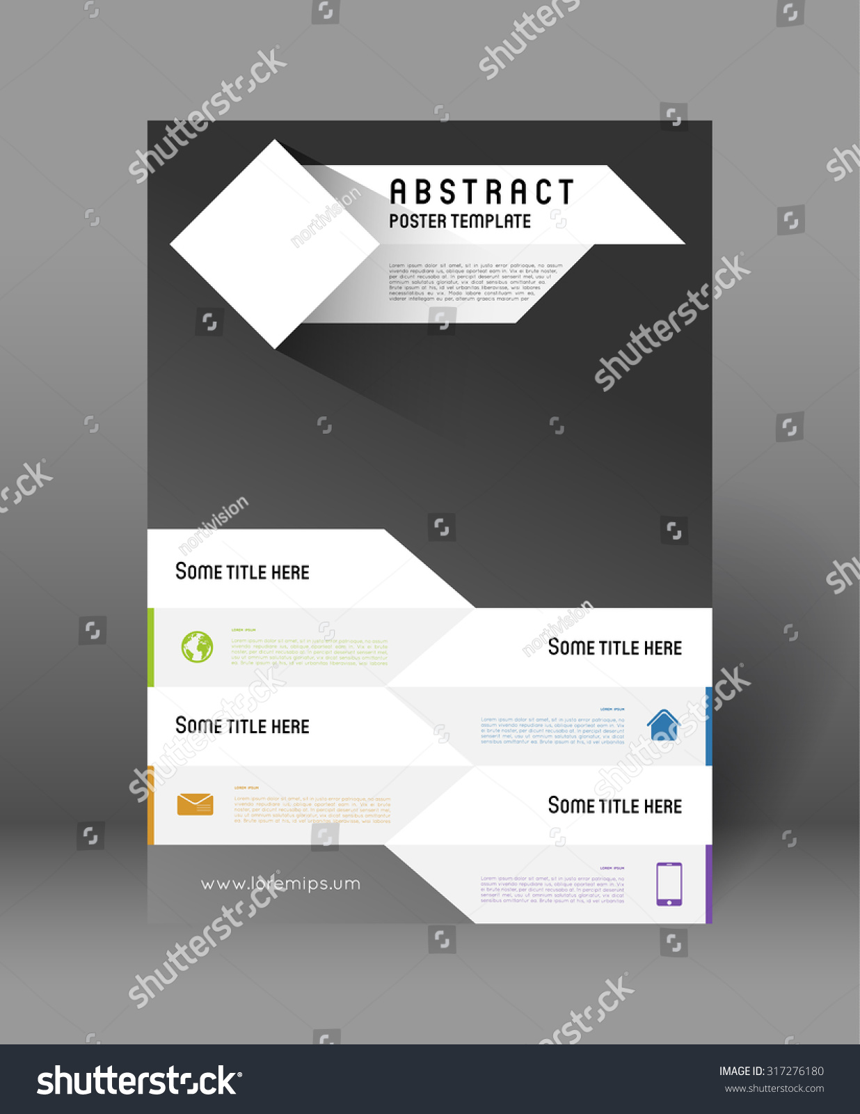 Abstract Poster Design Template Stock Vector (Royalty Free) 317276180