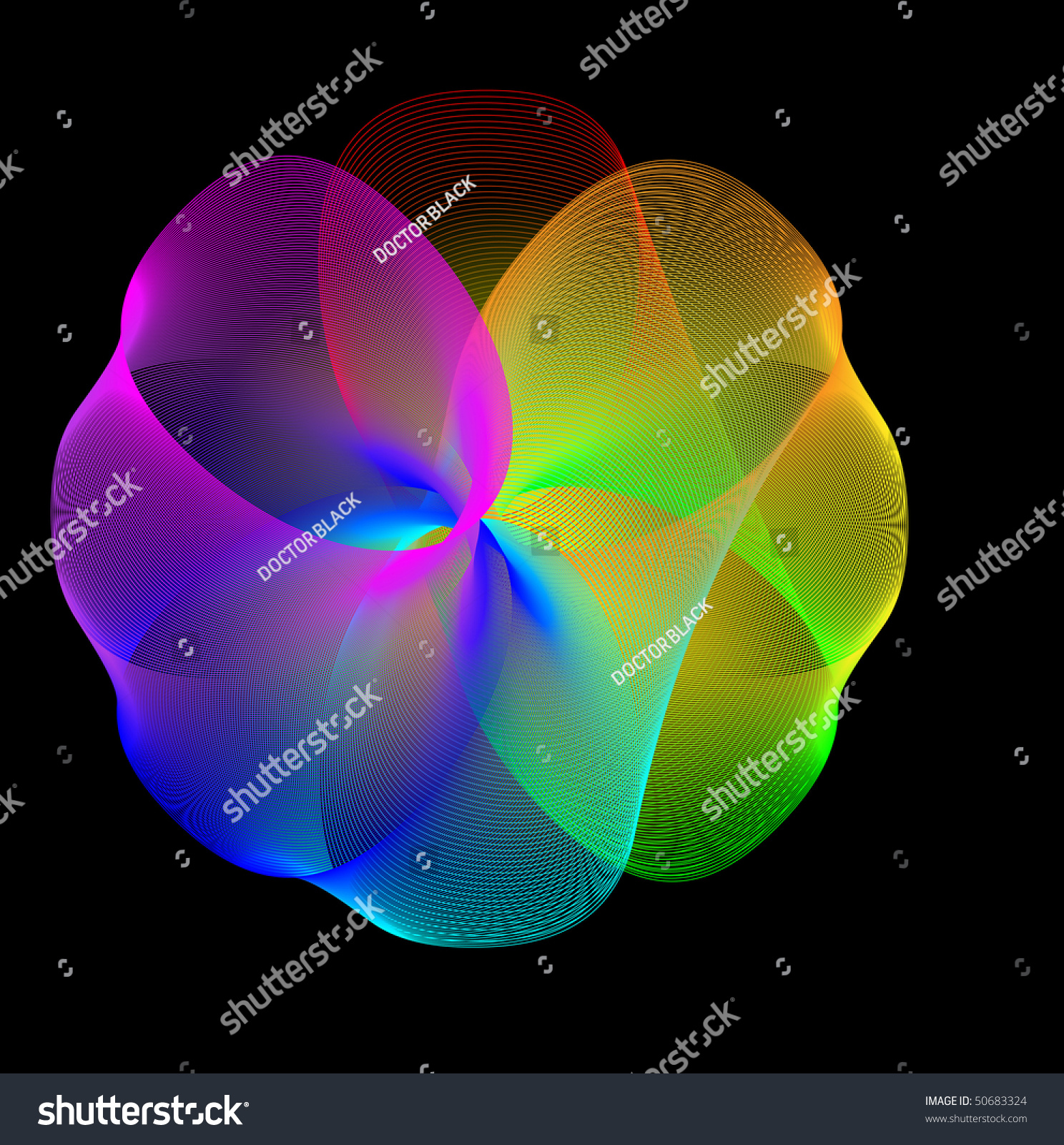 Rainbow Digital Art Background