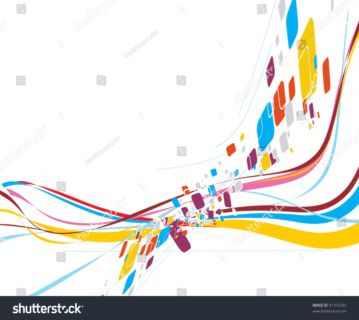 Abstract Rainbow Wave Line Sample Text Stock Vector (Royalty Free ...