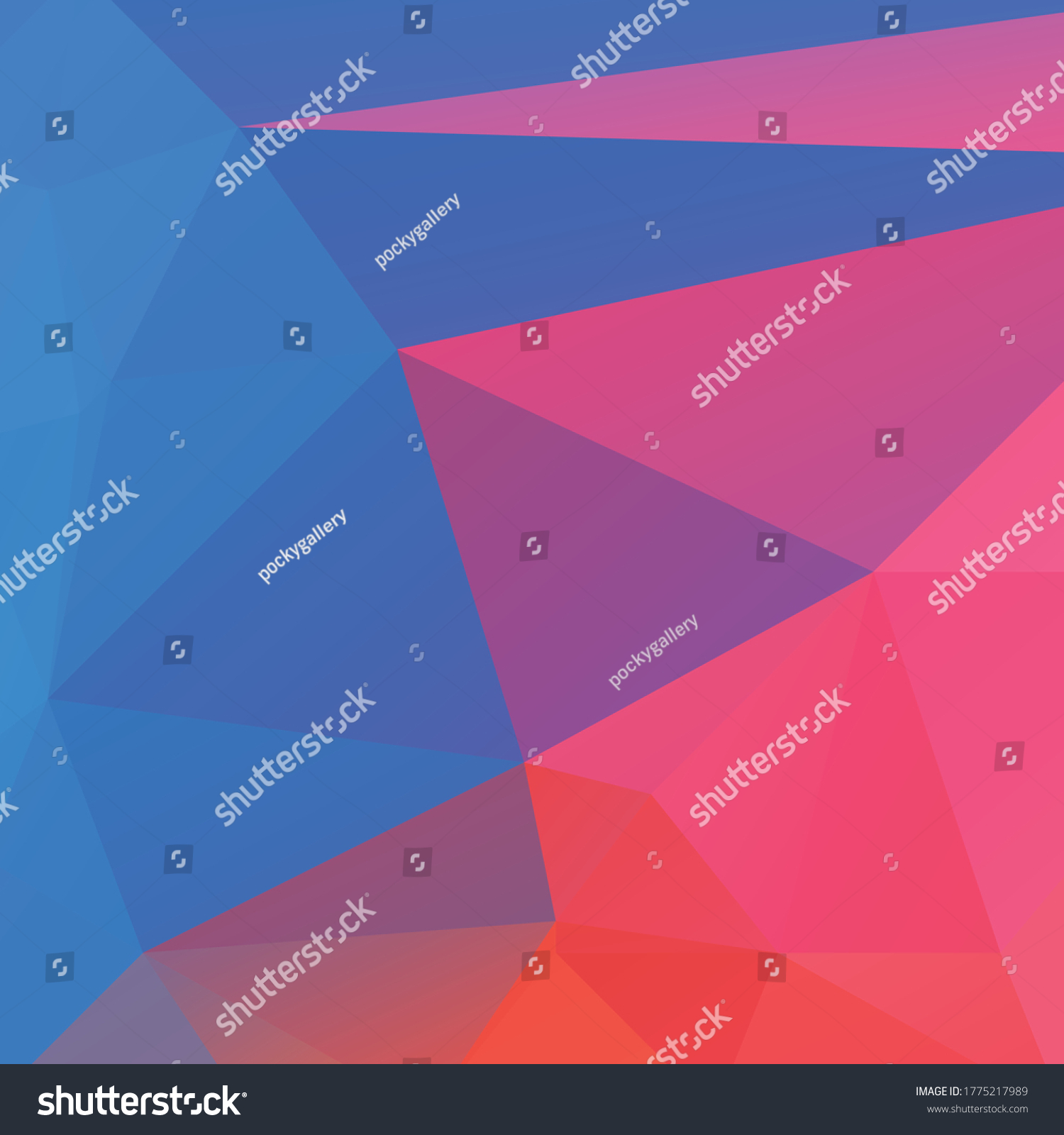 Abstract Red Blue Polygon Texture Background Stock Vector (Royalty Free ...