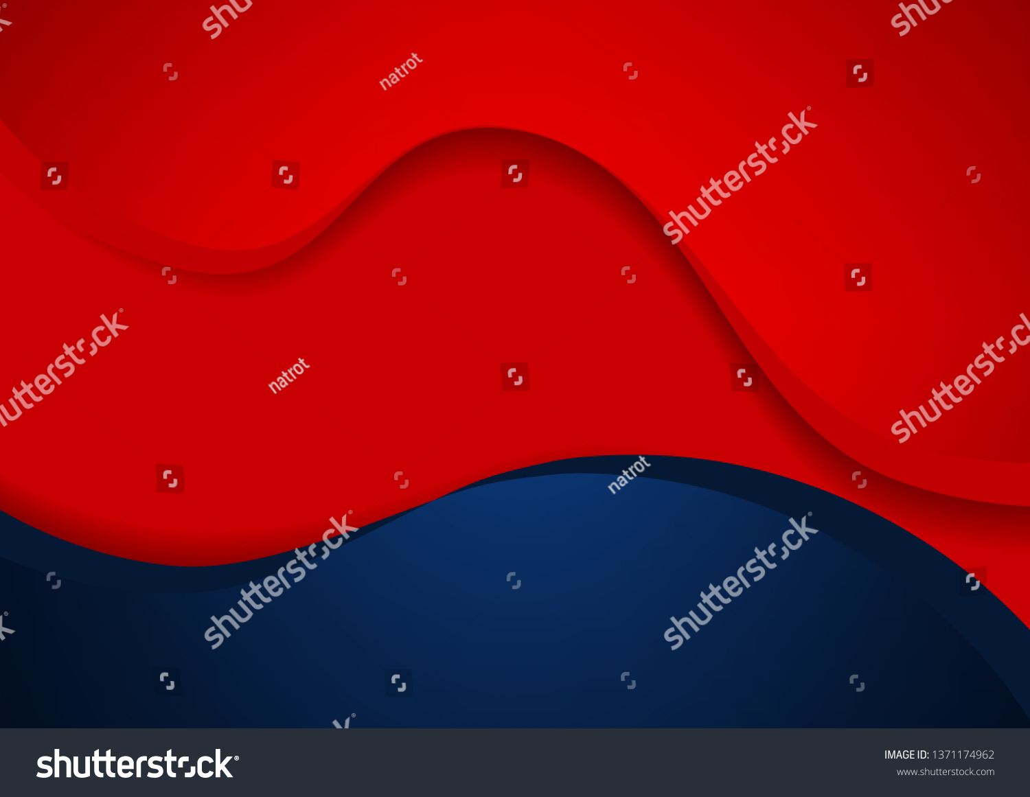 Abstract Red Blue Wave Vector Background Stock Vector (Royalty Free ...