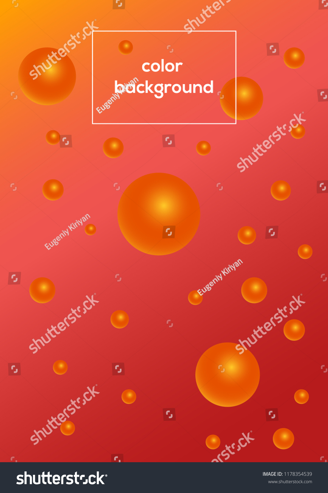 Abstract Red Background Flyer Template Modern Stock Vector (Royalty ...