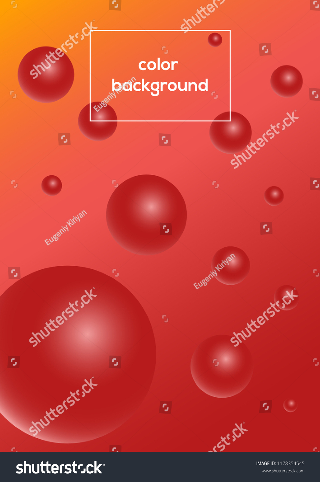 Abstract Red Background Flyer Template Modern Stock Vector (Royalty ...