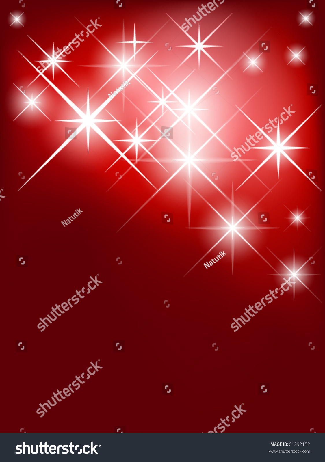 Abstract Red Background Stars Stock Vector (Royalty Free) 61292152
