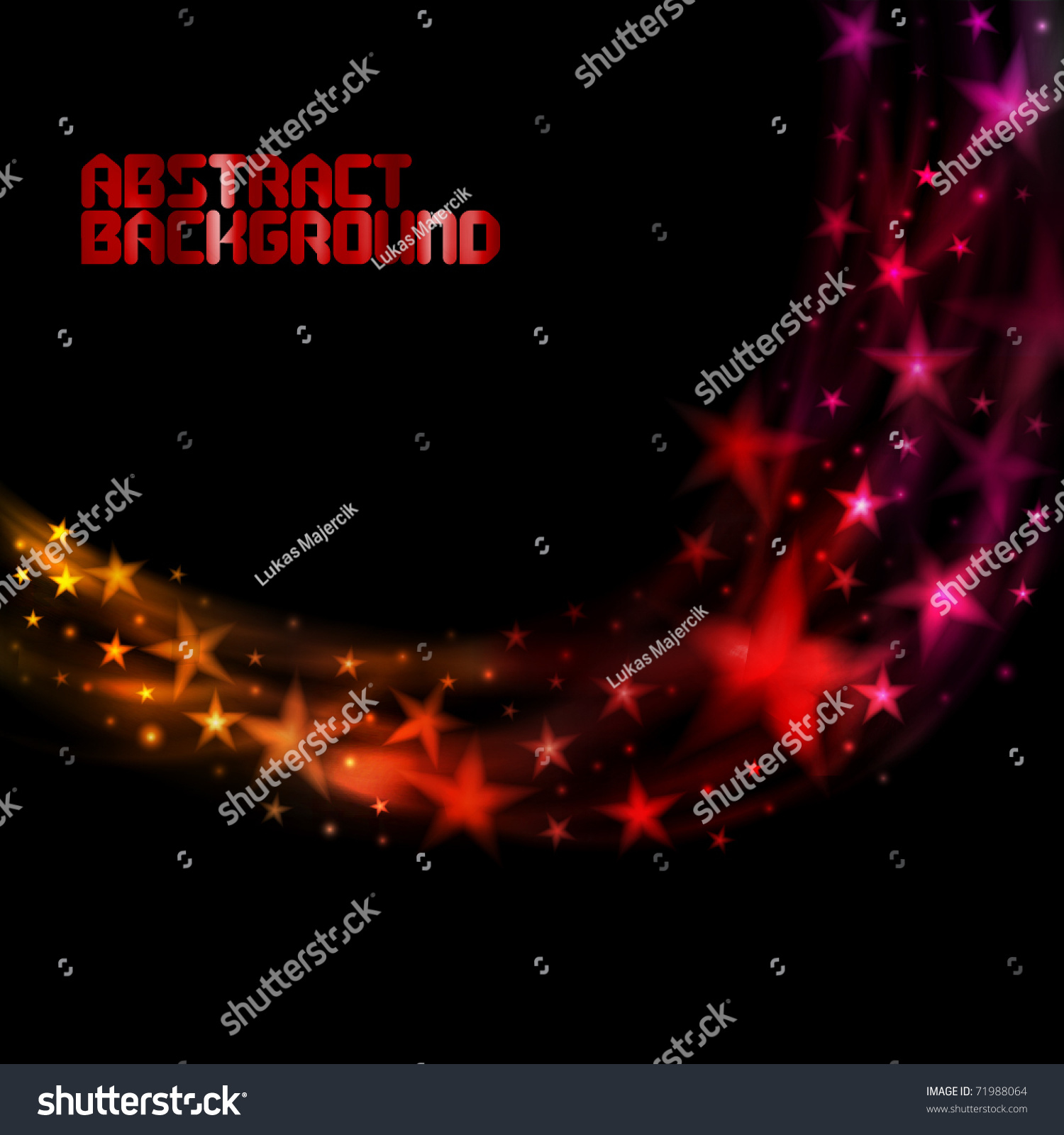 Abstract Red Background Stars Stock Vector (Royalty Free) 71988064 ...