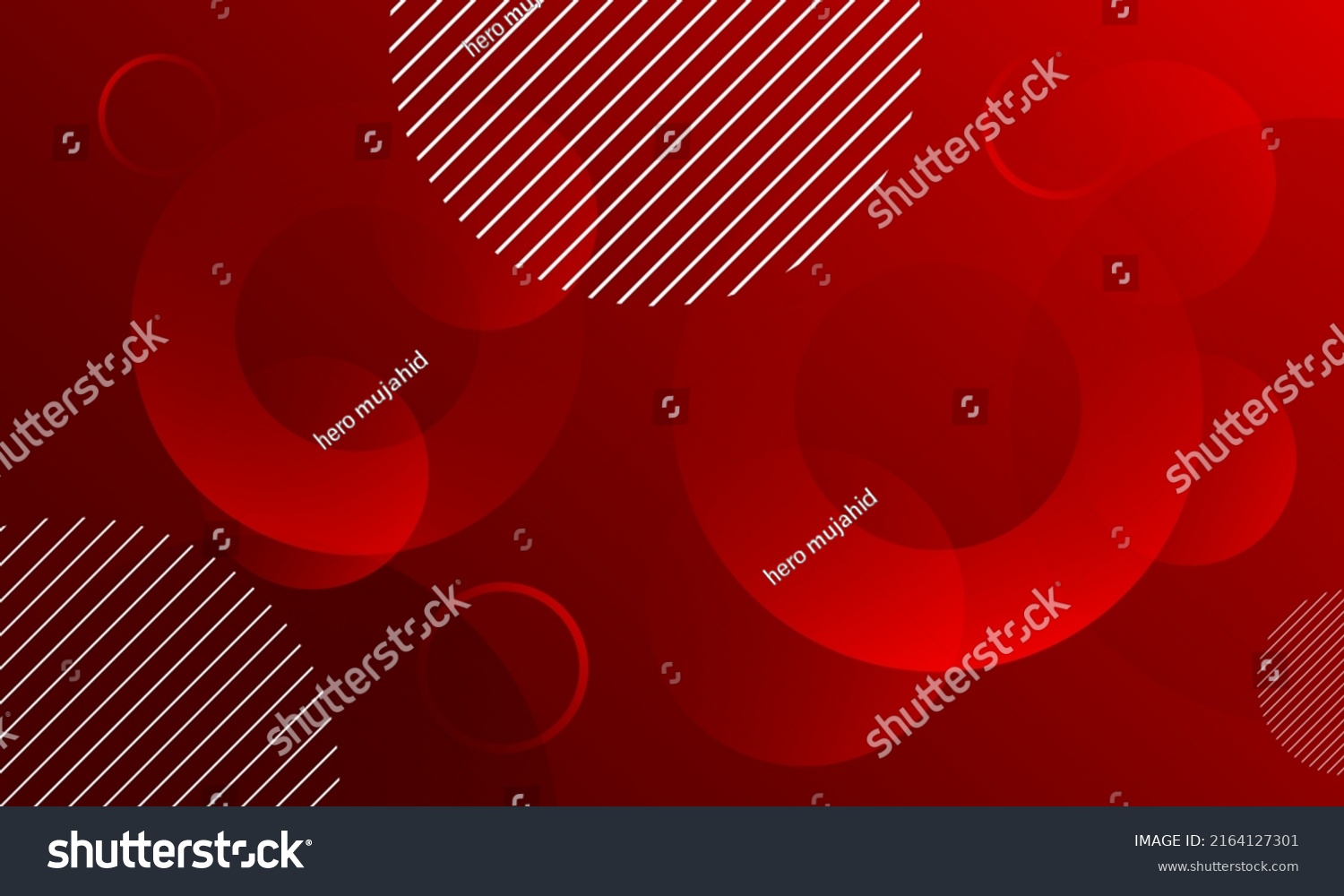 Abstract Red Color Background Circles Dynamic Stock Vector (Royalty ...