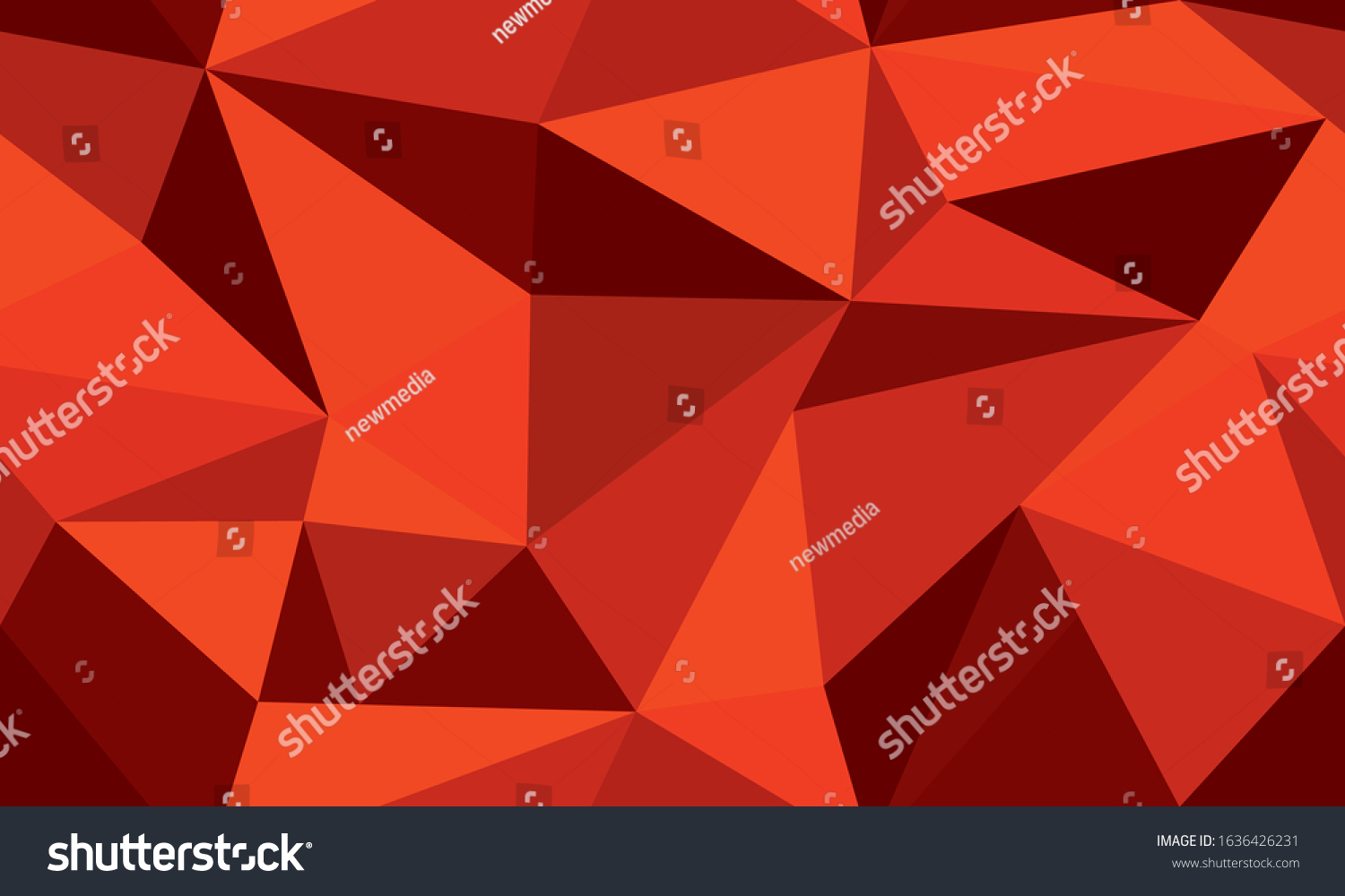 Abstract Red Color Polygon Background Design Stock Vector (Royalty Free ...