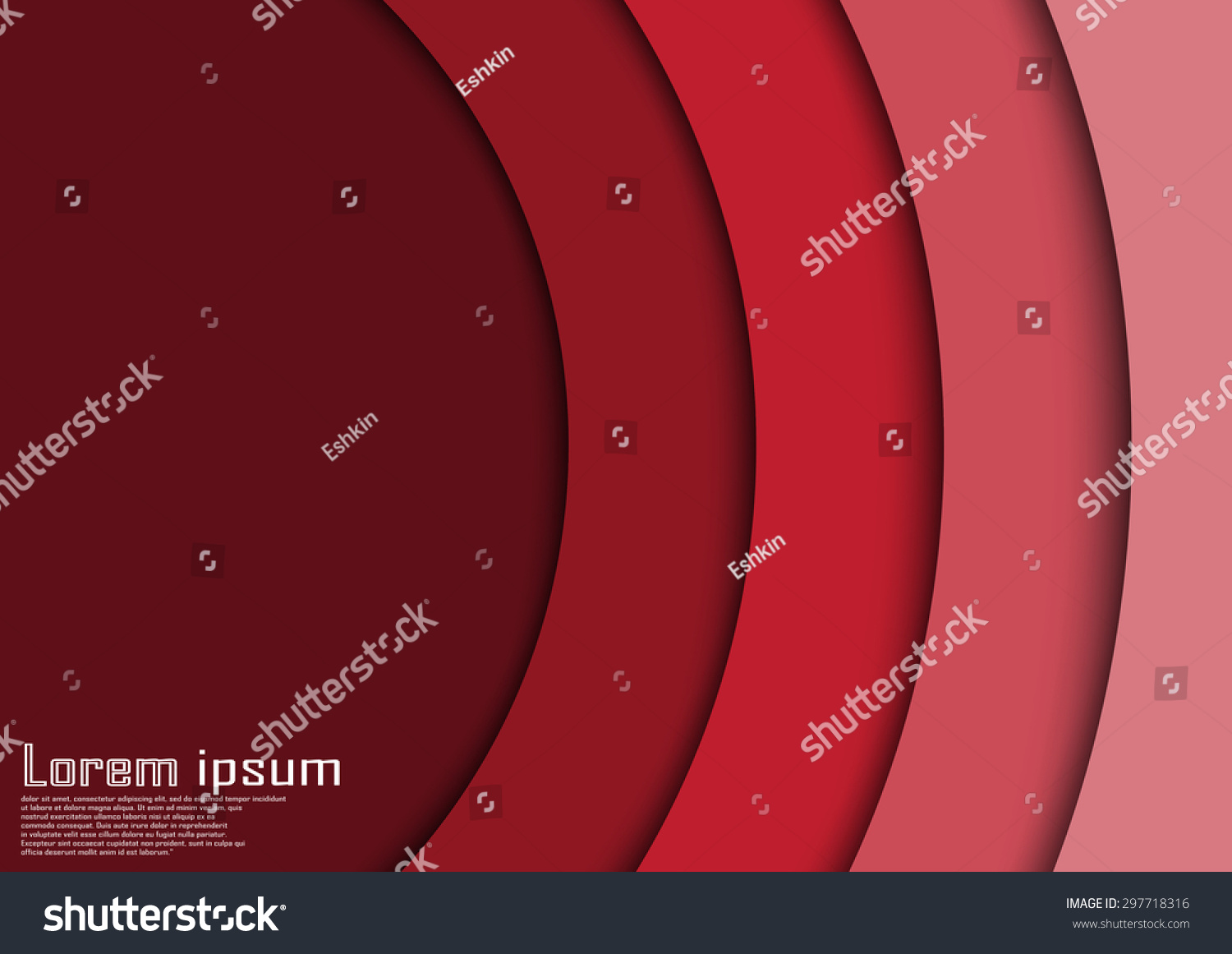 Abstract Red 3d Circle Background Eps Stock Vector (Royalty Free ...