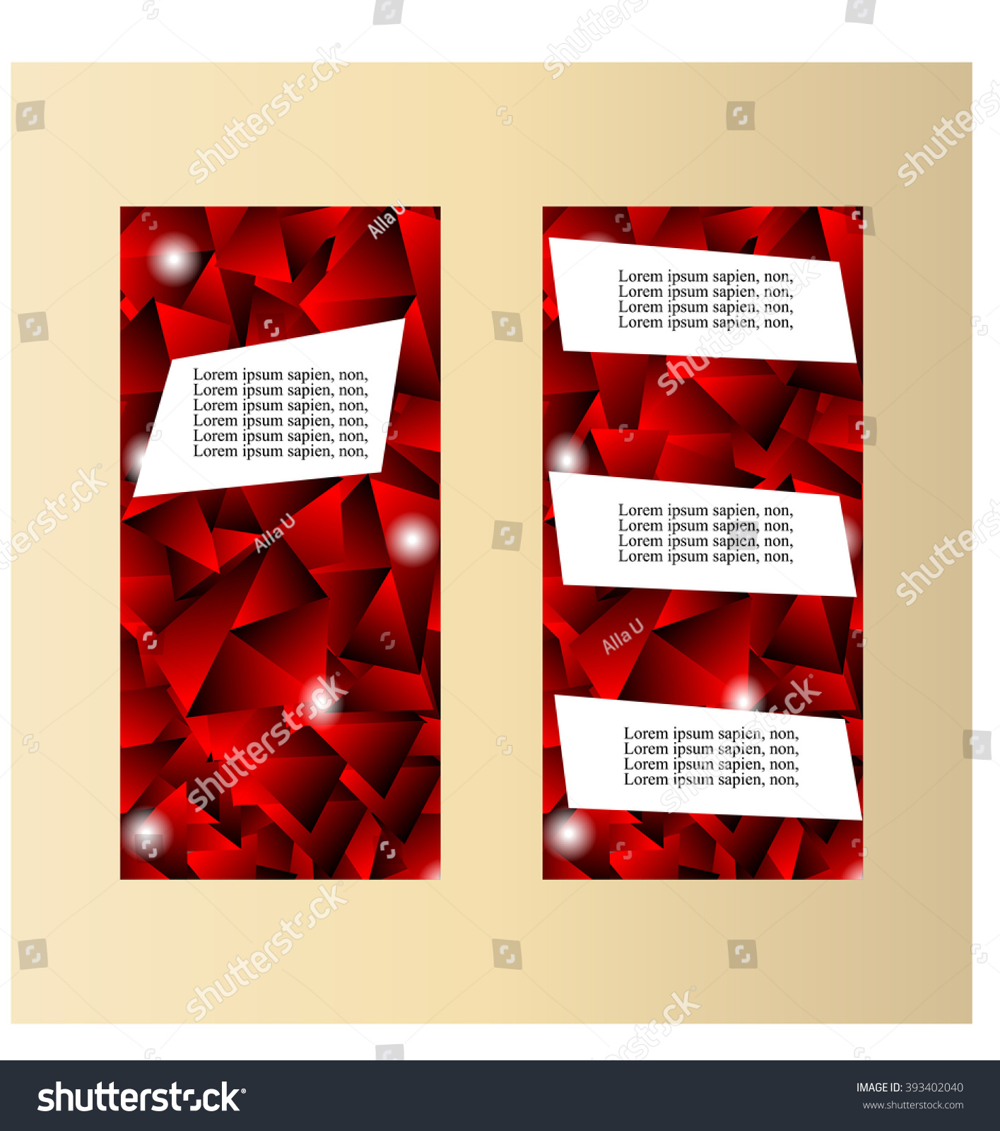 Abstract Red Flyer Stock Vector (Royalty Free) 393402040 | Shutterstock