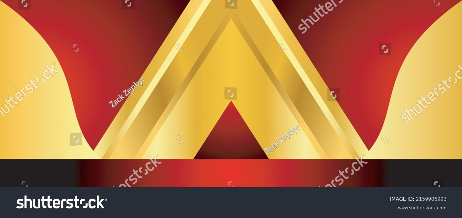 Abstract Red Gold Background Vector Design Stock Vector (Royalty Free ...