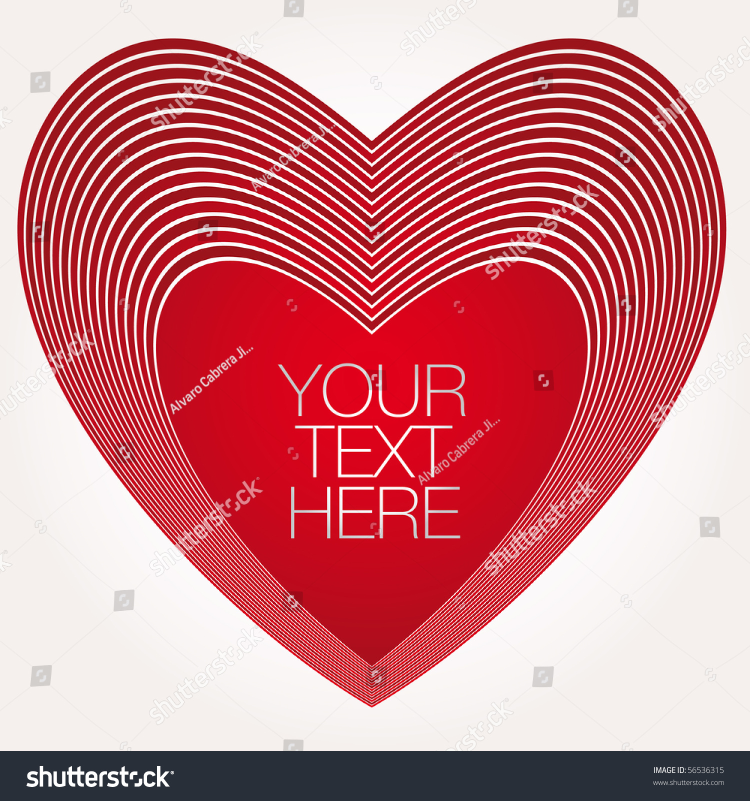 Abstract Red Heart Vector Illustration Stock Vector (Royalty Free ...