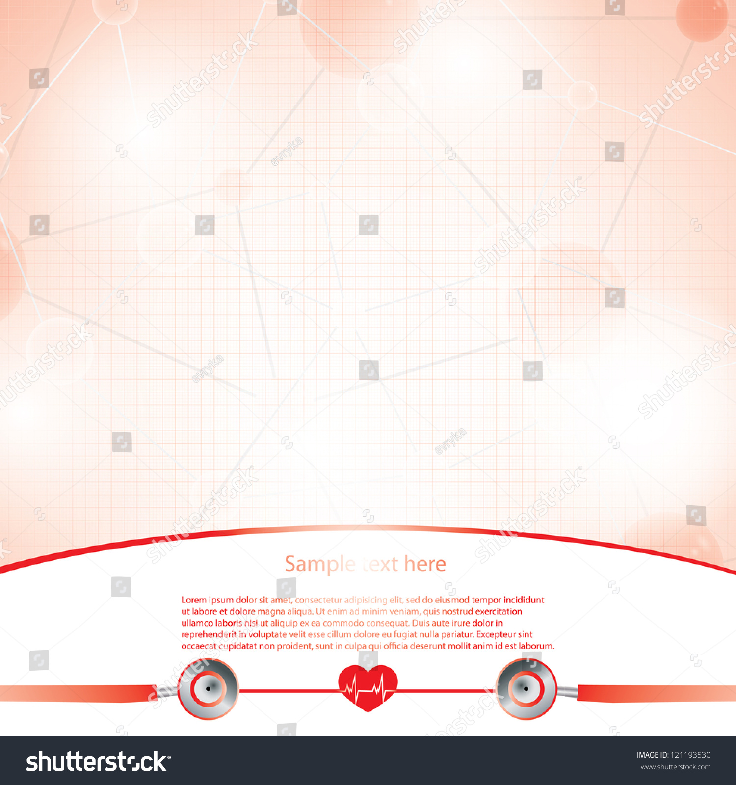 Abstract Red Medical Background Stock Vector (Royalty Free) 121193530 ...