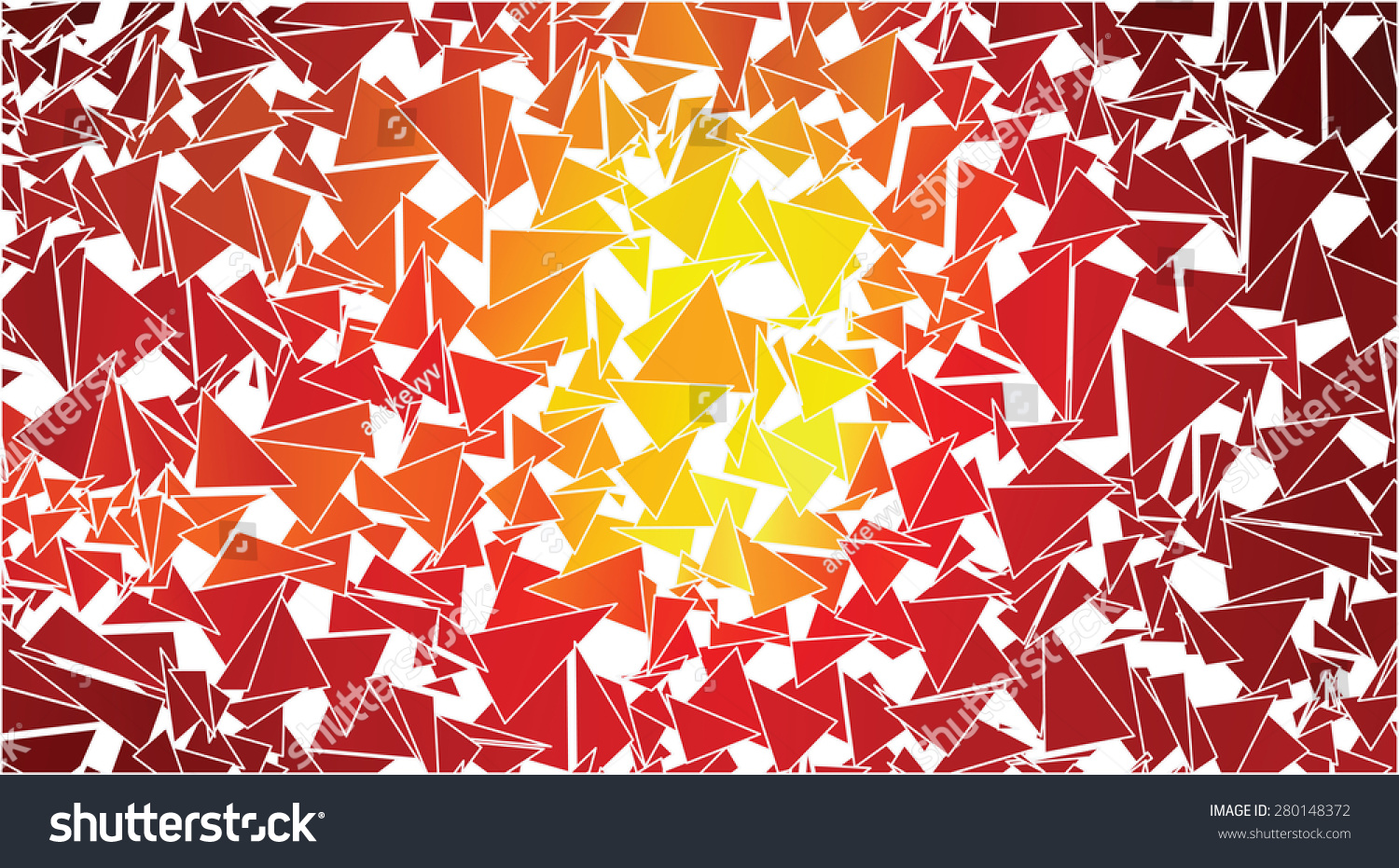 Abstract Red Orange Triangles Background Vector Stock Vector (Royalty ...