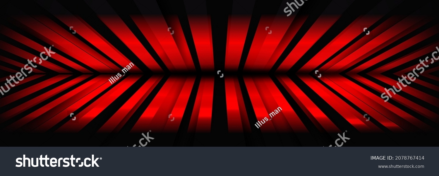 Abstract Red Sun Rays Light Display Stock Vector (Royalty Free ...