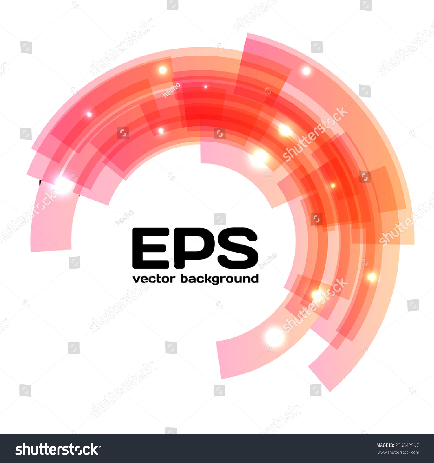 Abstract Red Technology Circle Background Design Stock Vector (Royalty ...