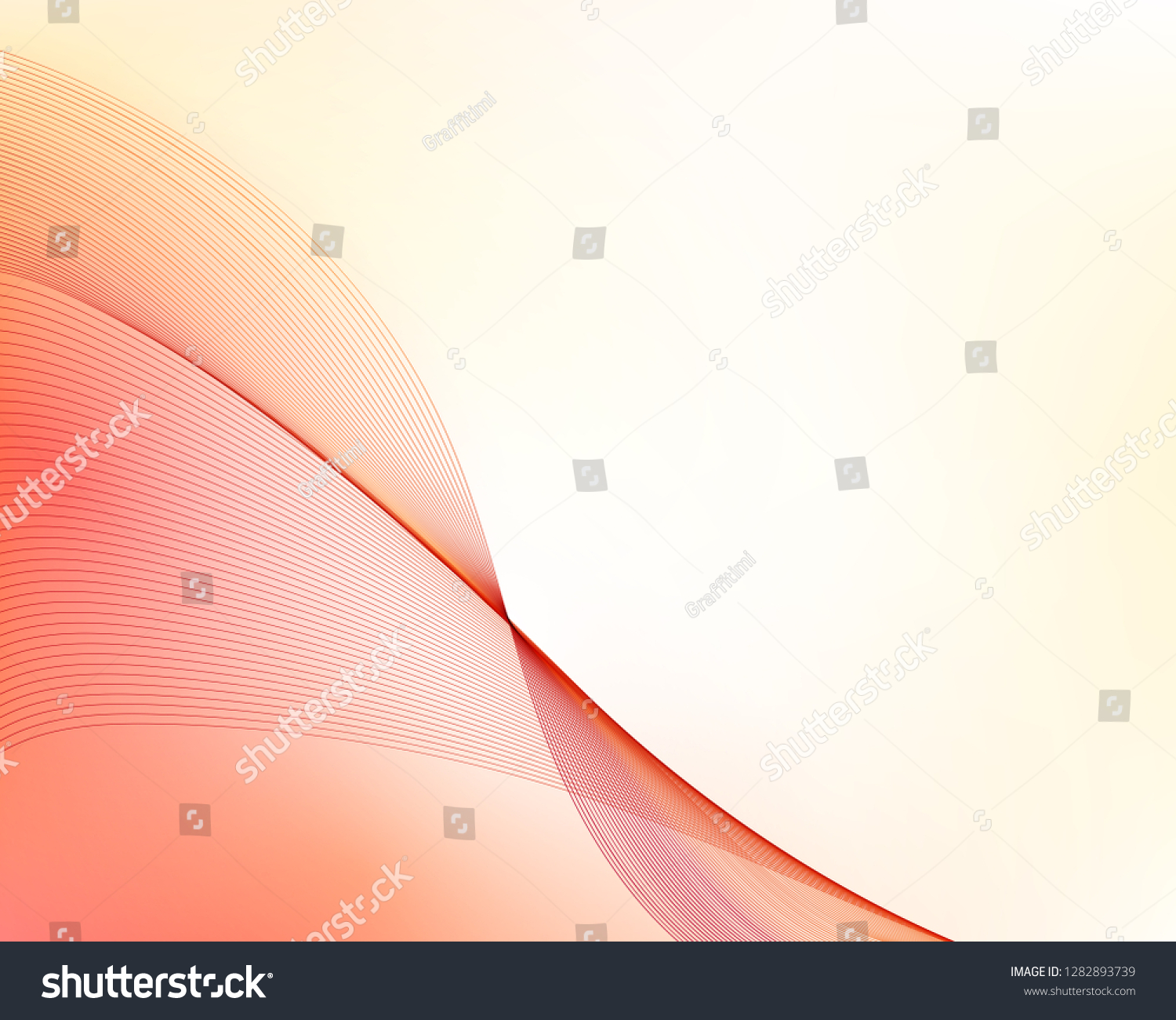 Abstract Red Wavy Vector Background Stock Vector (Royalty Free ...