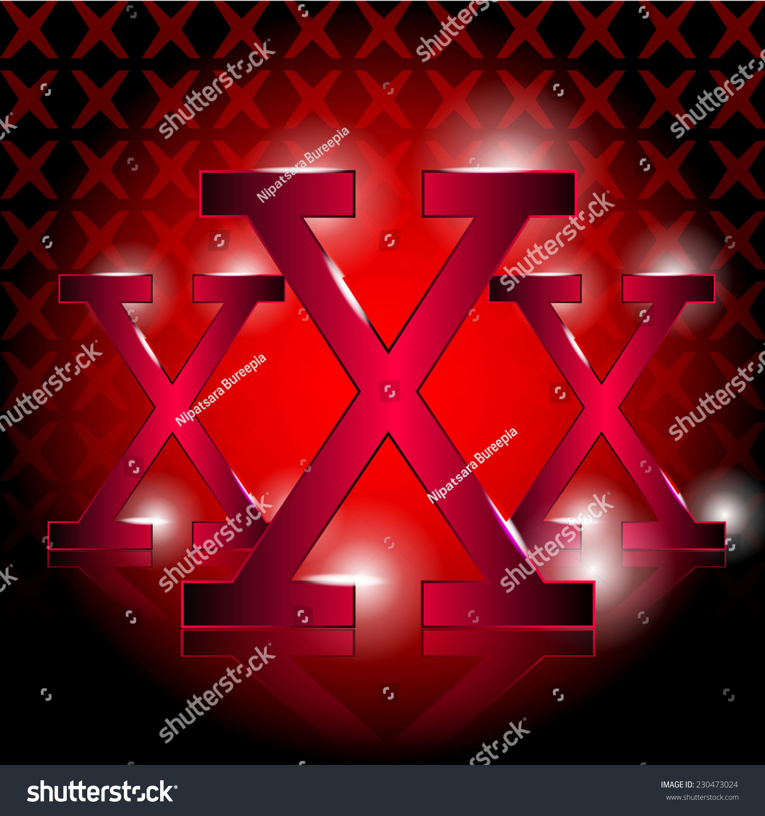 Abstract Red Xxx Background Vector Stock Vector (Royalty Free ...