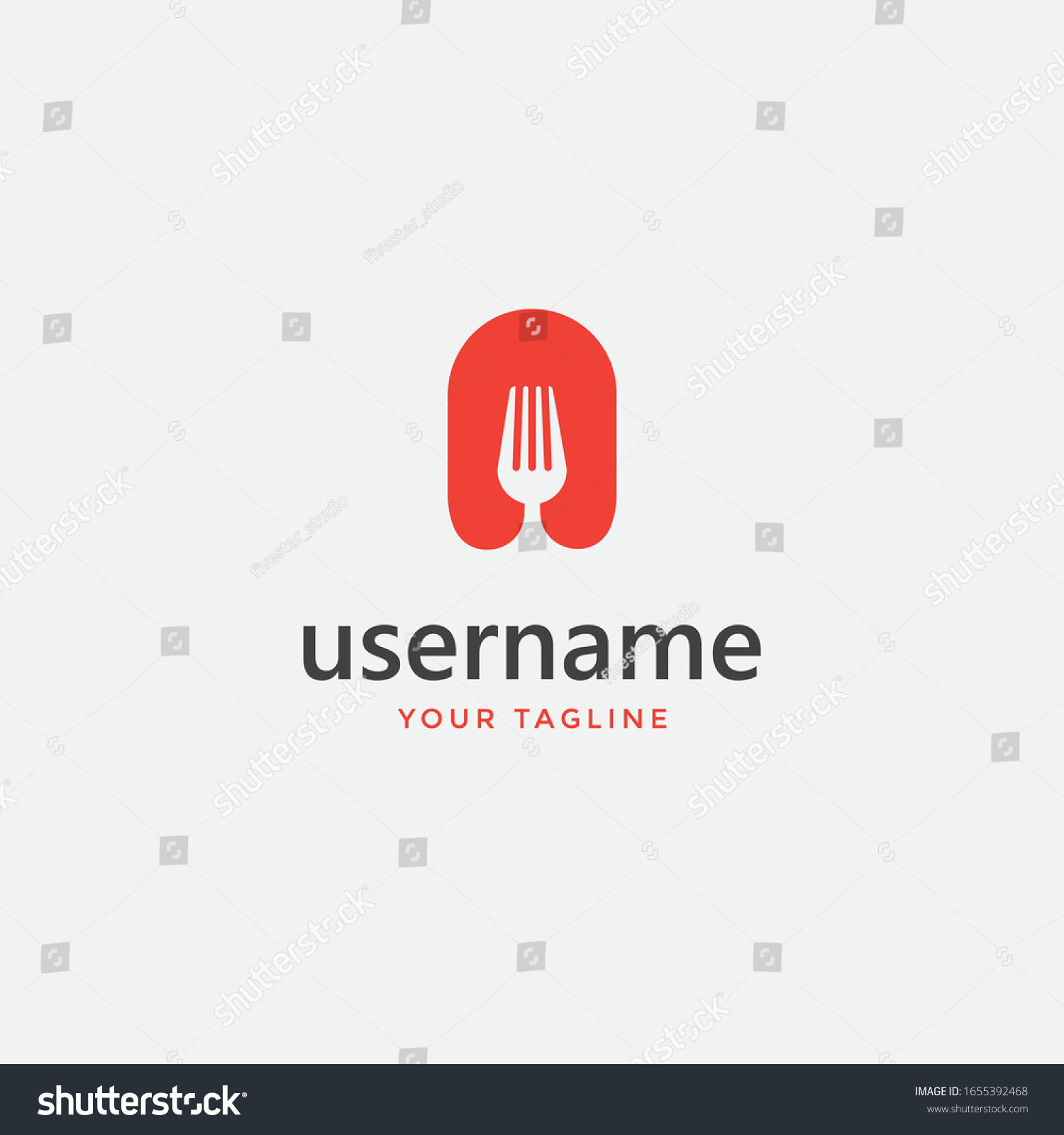Abstract Restaurant Logo Design Template Stock Vector (Royalty Free ...