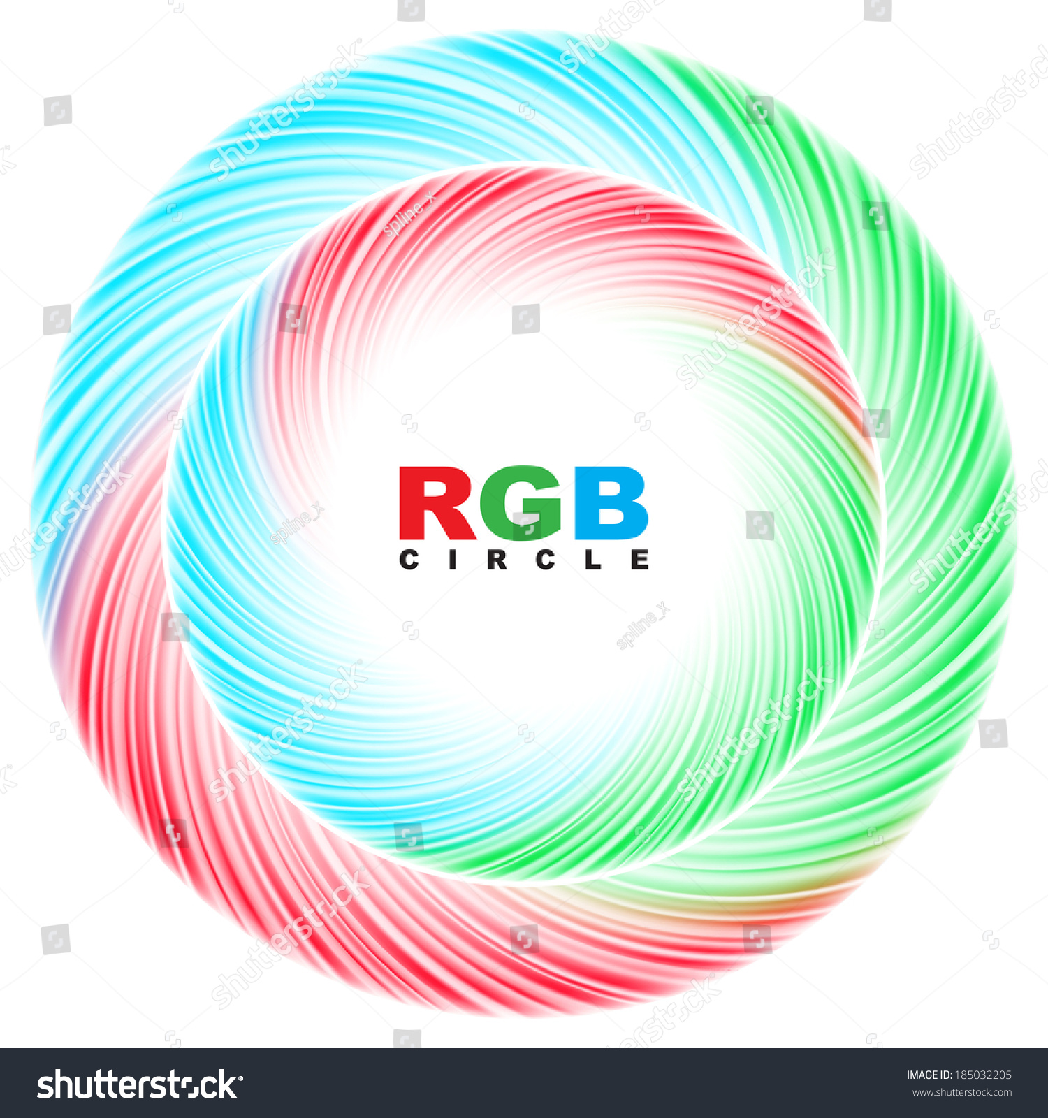 Abstract Rgb Circle Vector Illustration Stock Vector (Royalty Free ...