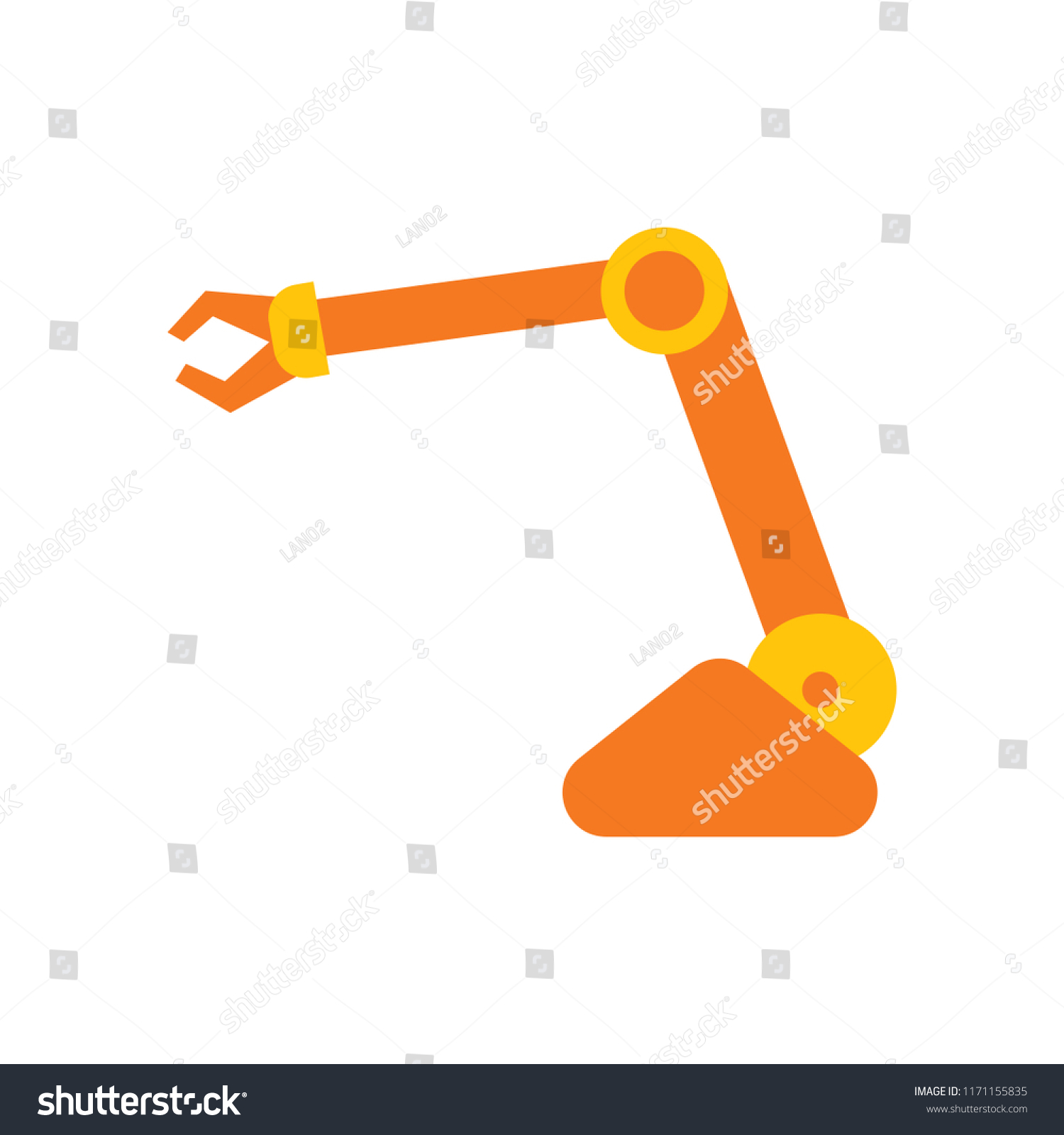 Abstract Robot Hand Stock Vector (Royalty Free) 1171155835 | Shutterstock